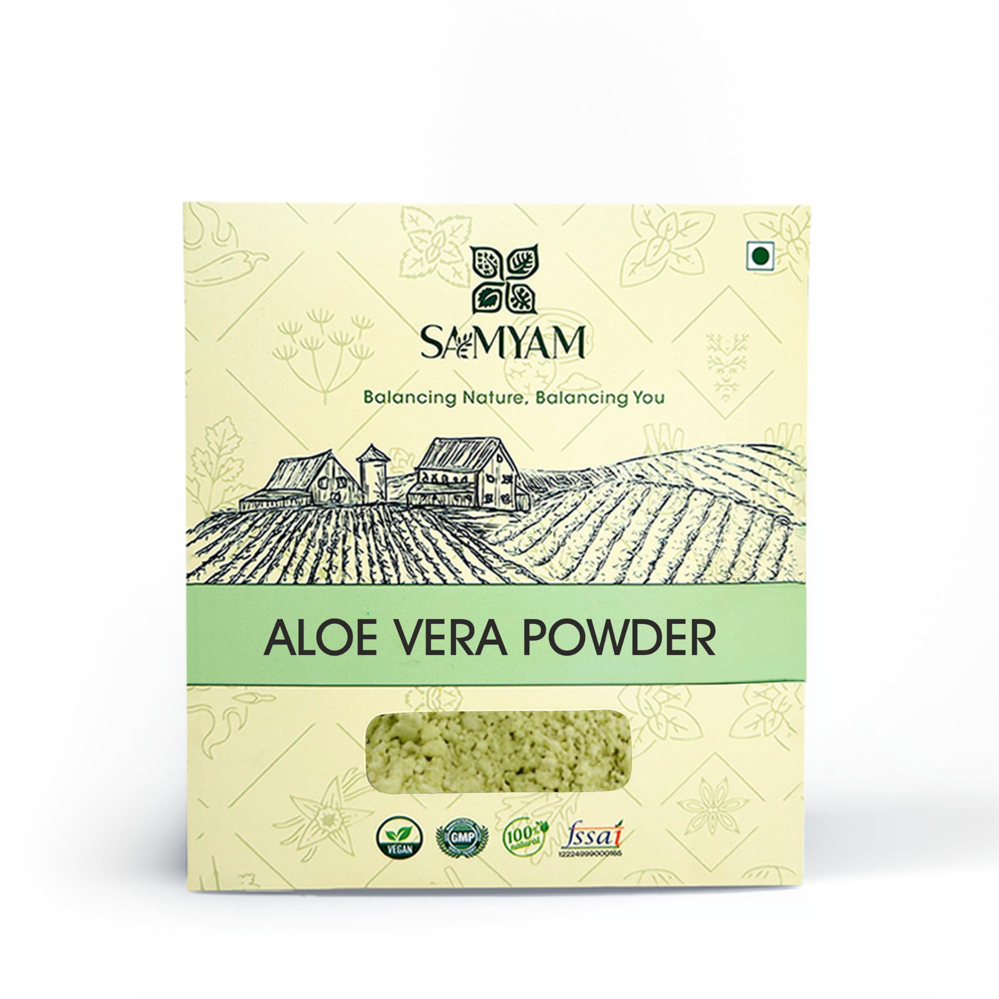 SAMYAM Aloe Vera Leaves Powder - 200g Pack | Skin Soother from Leaves : Amazon.co.uk: Health ...