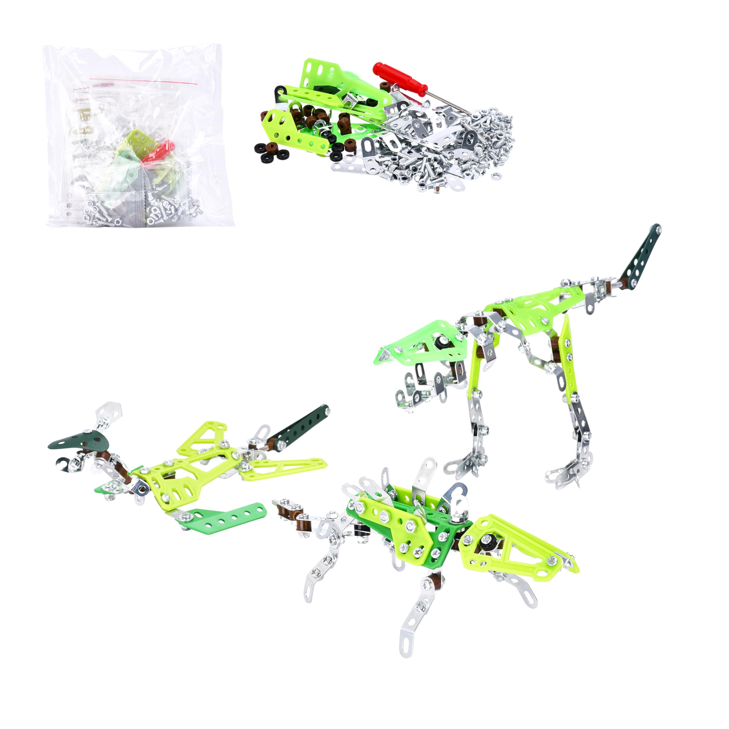 Snapklik.com : Dino Erector Sets For Kids - Metal Building Kit - Big ...