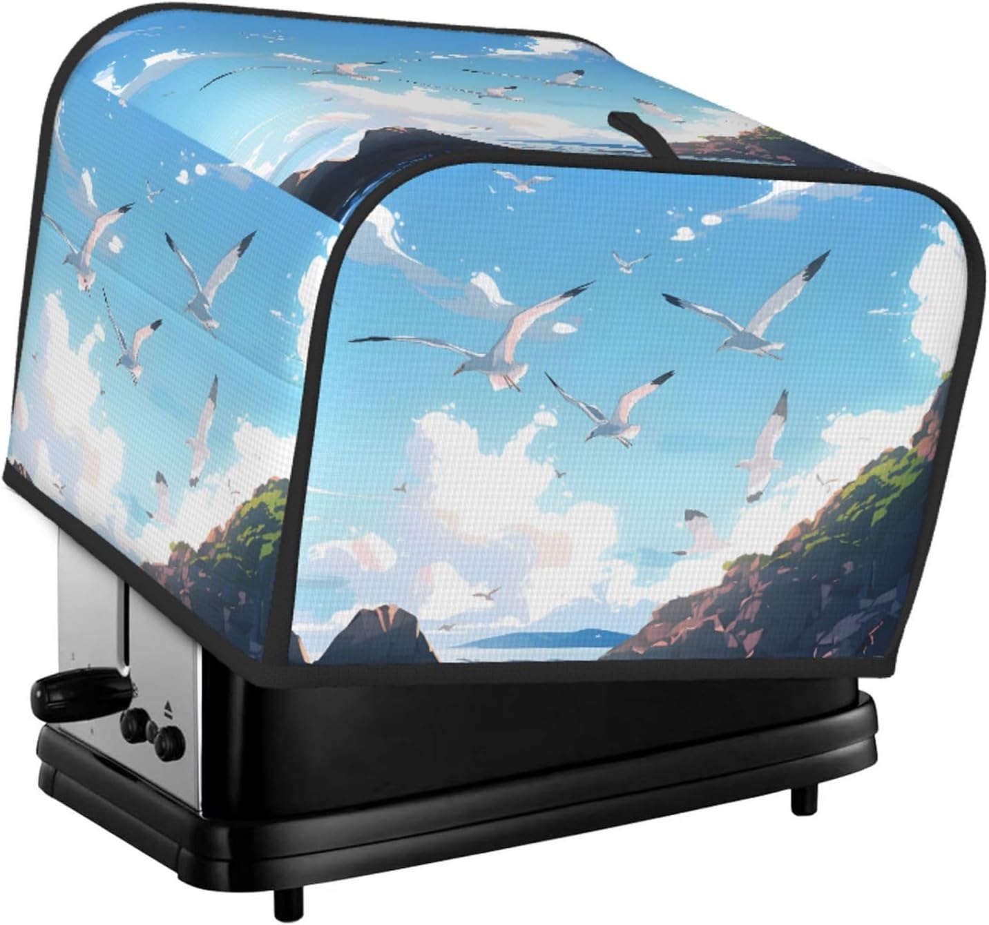 Amazon.com: DXTKWL Toaster Cover 4 Slice Ocean Seagulls Scence ...