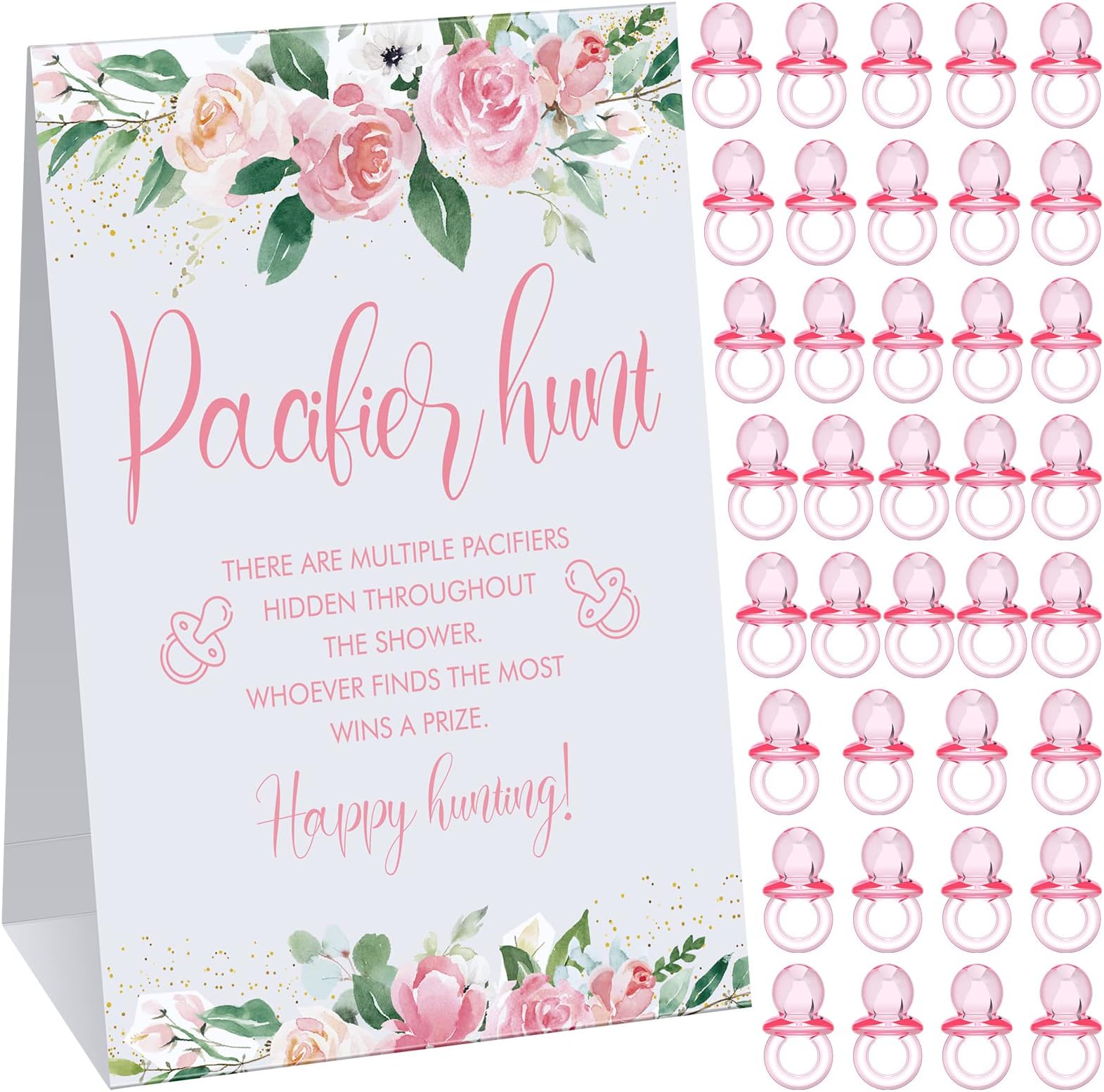 Amazon.com: Super Z Outlet Mini Acrylic Baby Pacifiers for Baby Shower ...