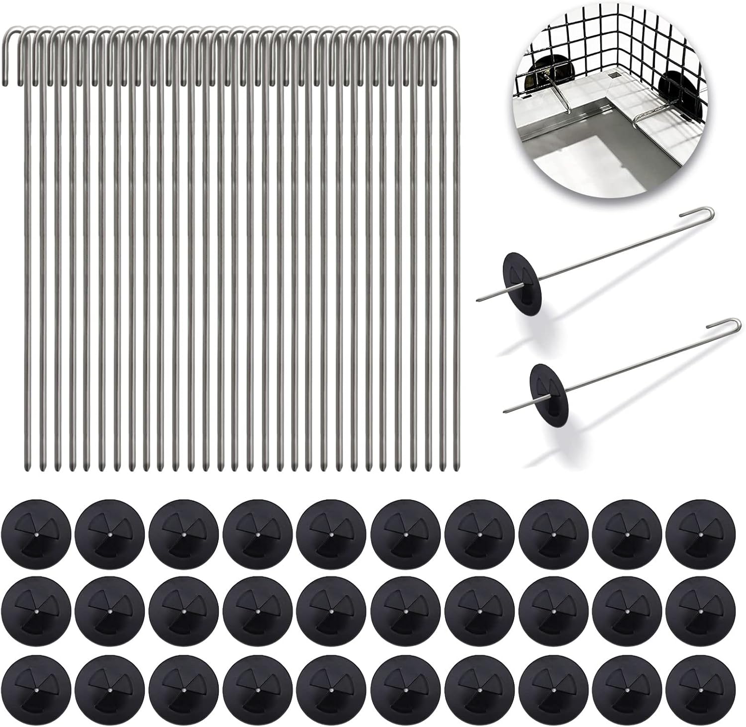 Beamely 30 Pcs Solar Panel Guard Clips, Stainless Steel Fastener Clips ...