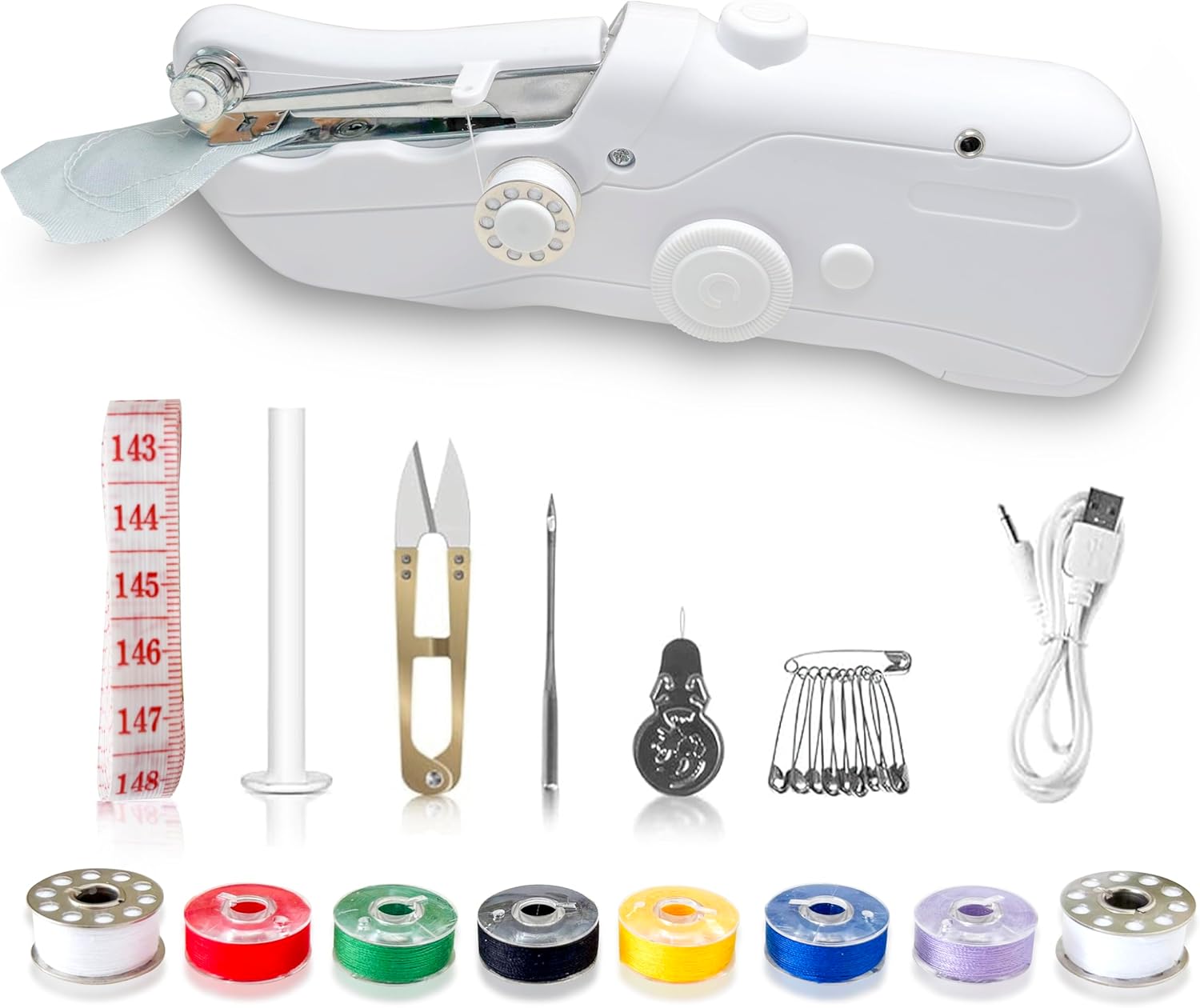 Amazon.com: Hand-held sewing machine, mini portable fast electric ...