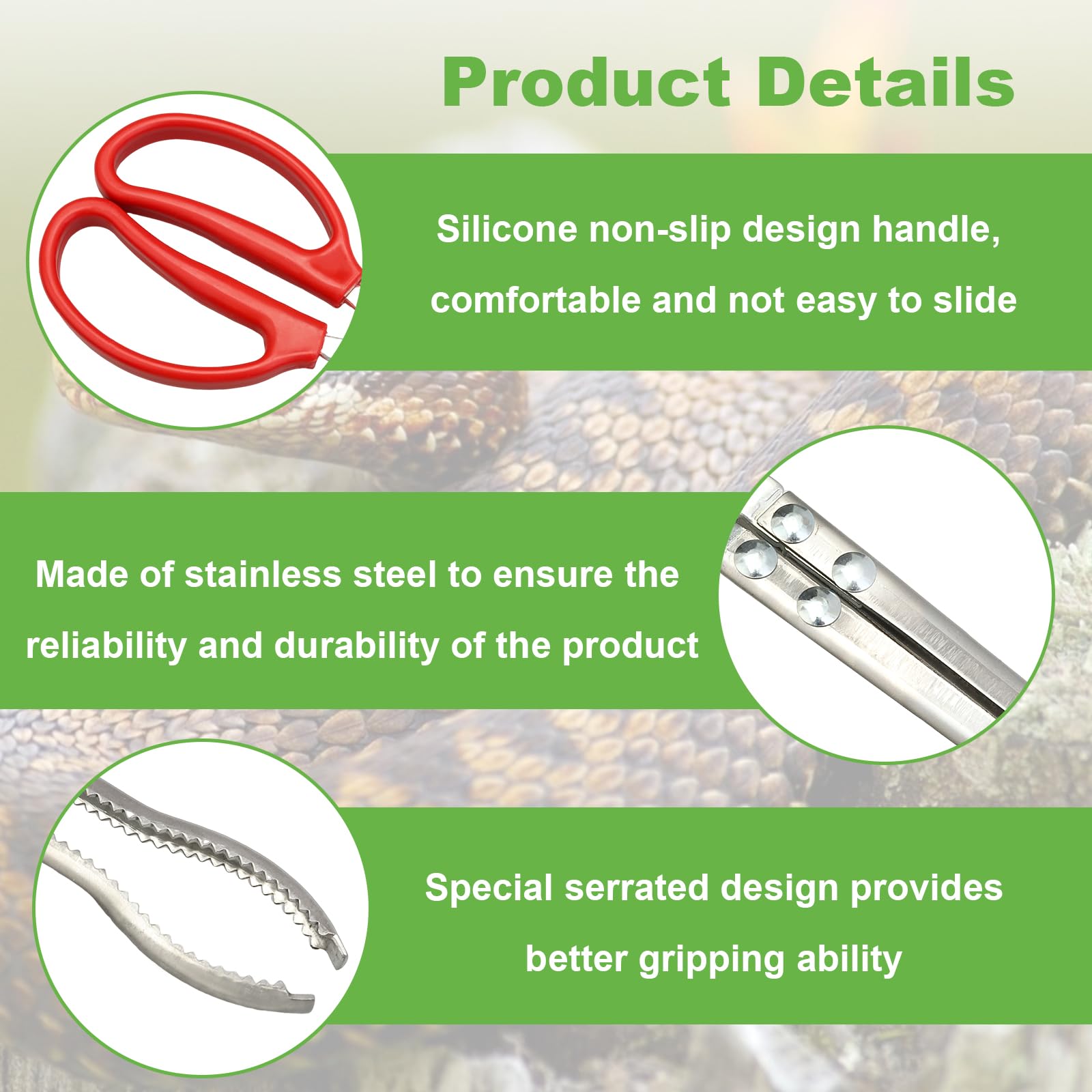 Snapklik.com : Reptile Feeding Tongs,Bent-Billed Snake Feeding Tongs ...