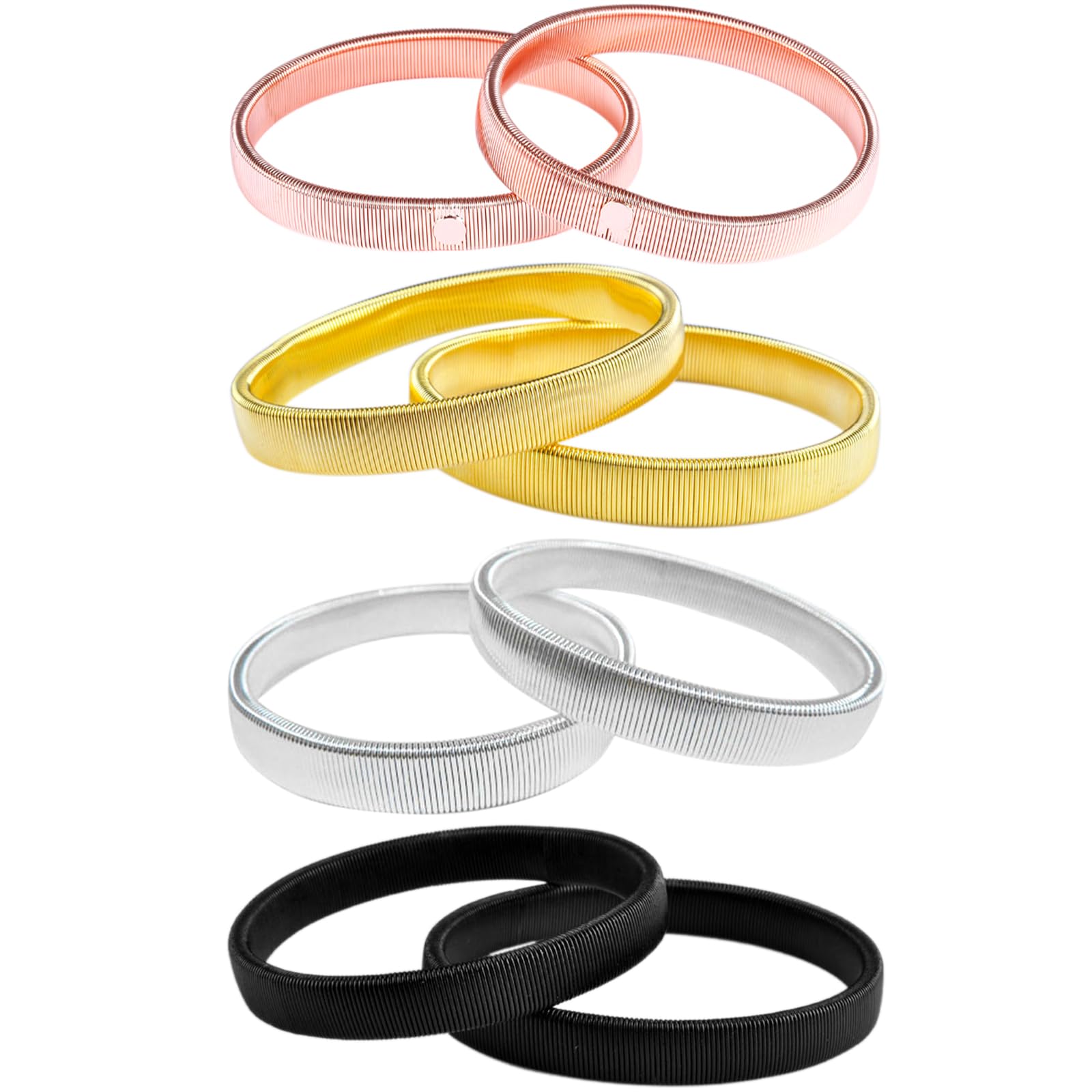 ZOCONE 4 Pairs Sleeve Garters Shirt Sleeve Holders, Metal Shirt Sleeve ...