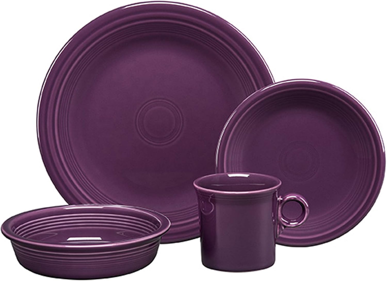Amazon.com | Fiestaware 4 Piece Placesetting Mulberry 831343 ...