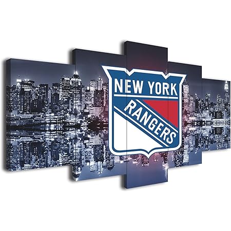 Amazon.com: New York Rangers Poster Ice Hockey Sports Canvas Wall Art ...