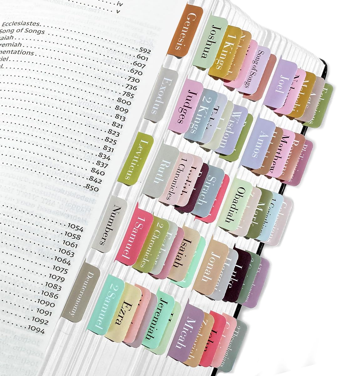 Amazon.com : Bible Tabs, 75 Tabs, Bible Tabs for Women and Men ...