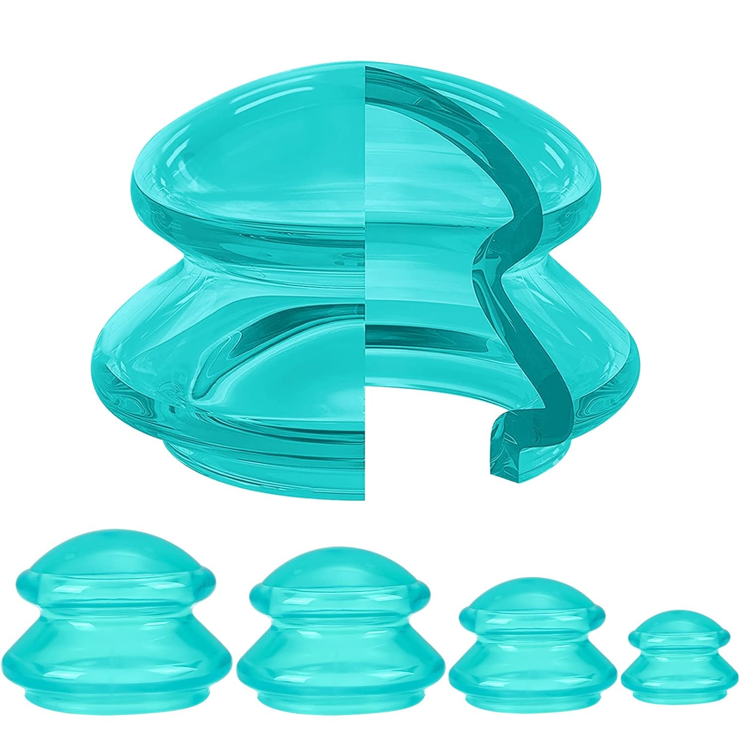 Amazon.com : Cupping Therapy Set 4 Piece, Anti Cellulite Cup Vacuum ...