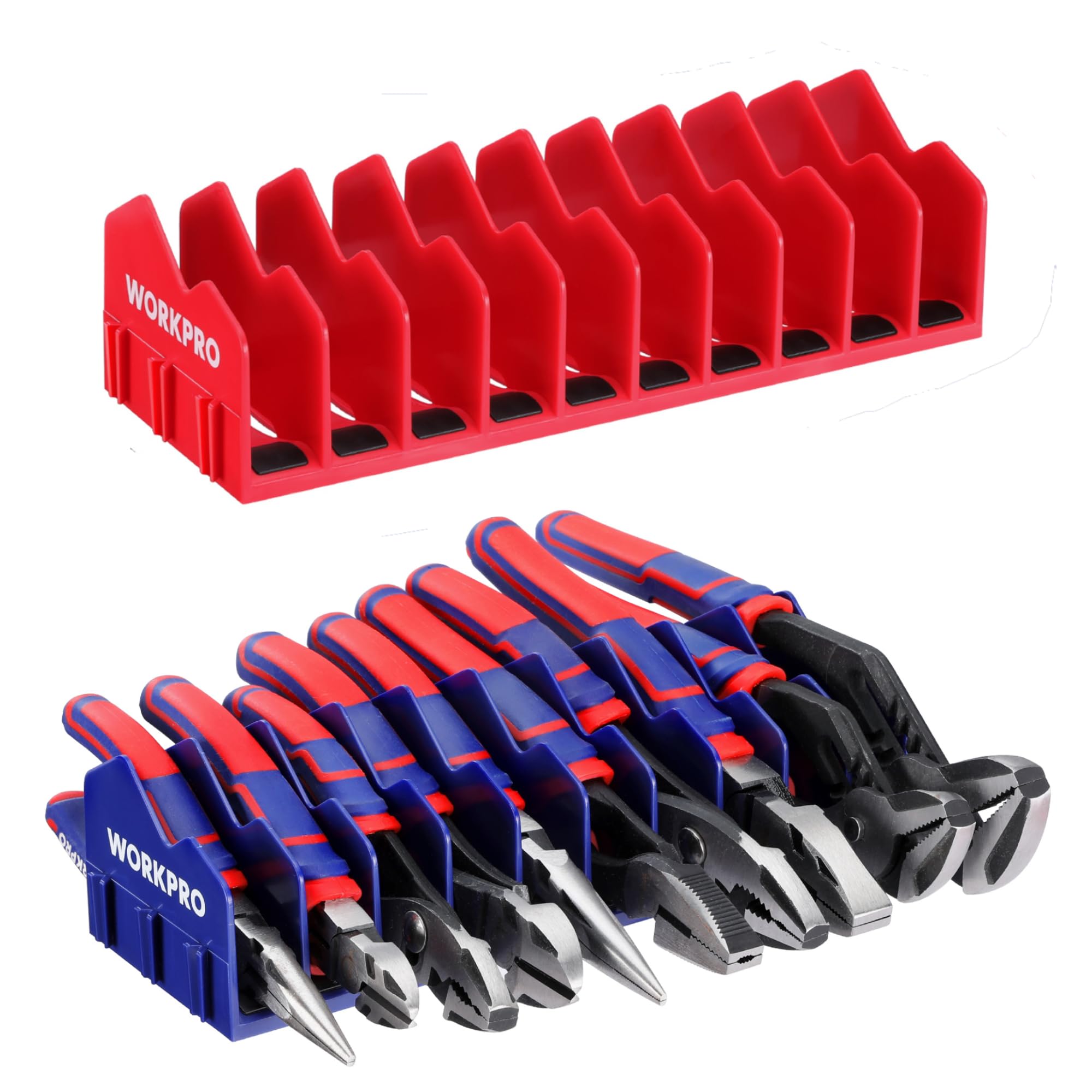 Amazon.com: WORKPRO 2-Pack Plier Organizer Rack, Plier Holder and ...