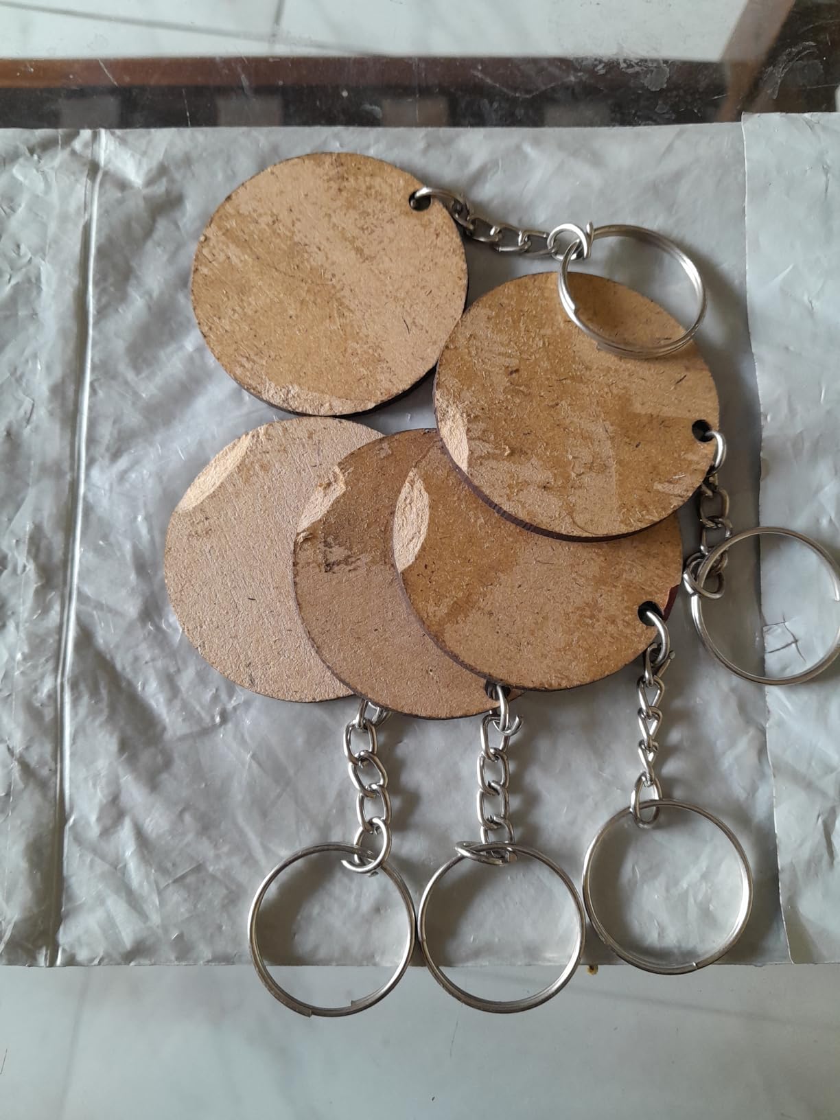 JETAL ART MDF Key Chains Wood Sheet Craft - MDF Plain Circle,Rectangle ...