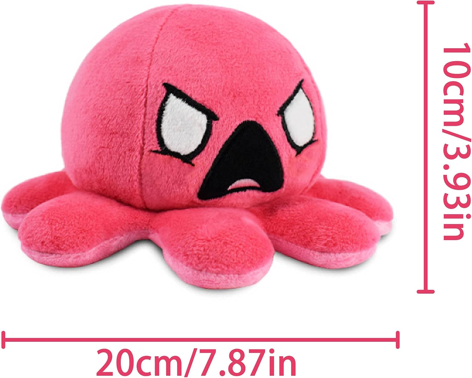 Octopus Reversible Plushie,Cute Double-Sided Flip Soft Reversible ...