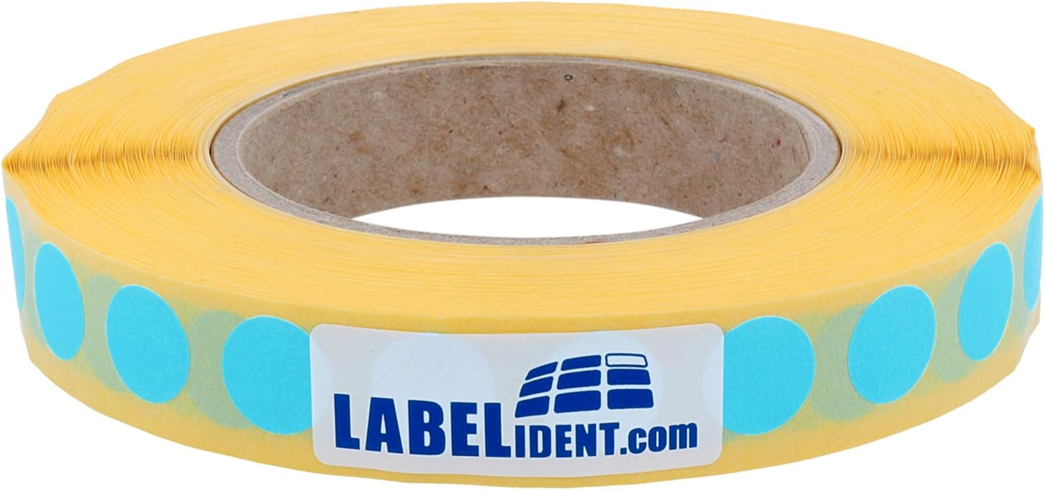 Markierungspunkte blau - Ø 12,5 mm - 1.000 bunte Klebepunkte auf 1 ...