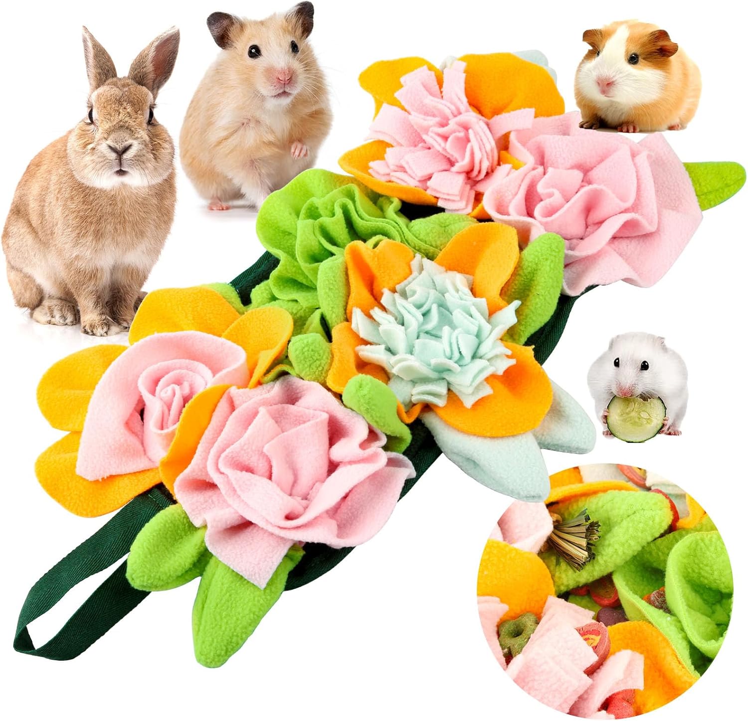 Amazon.com : Rabbit Foraging Mat, Guinea Pig Toys19.69" X 10.63"Small ...