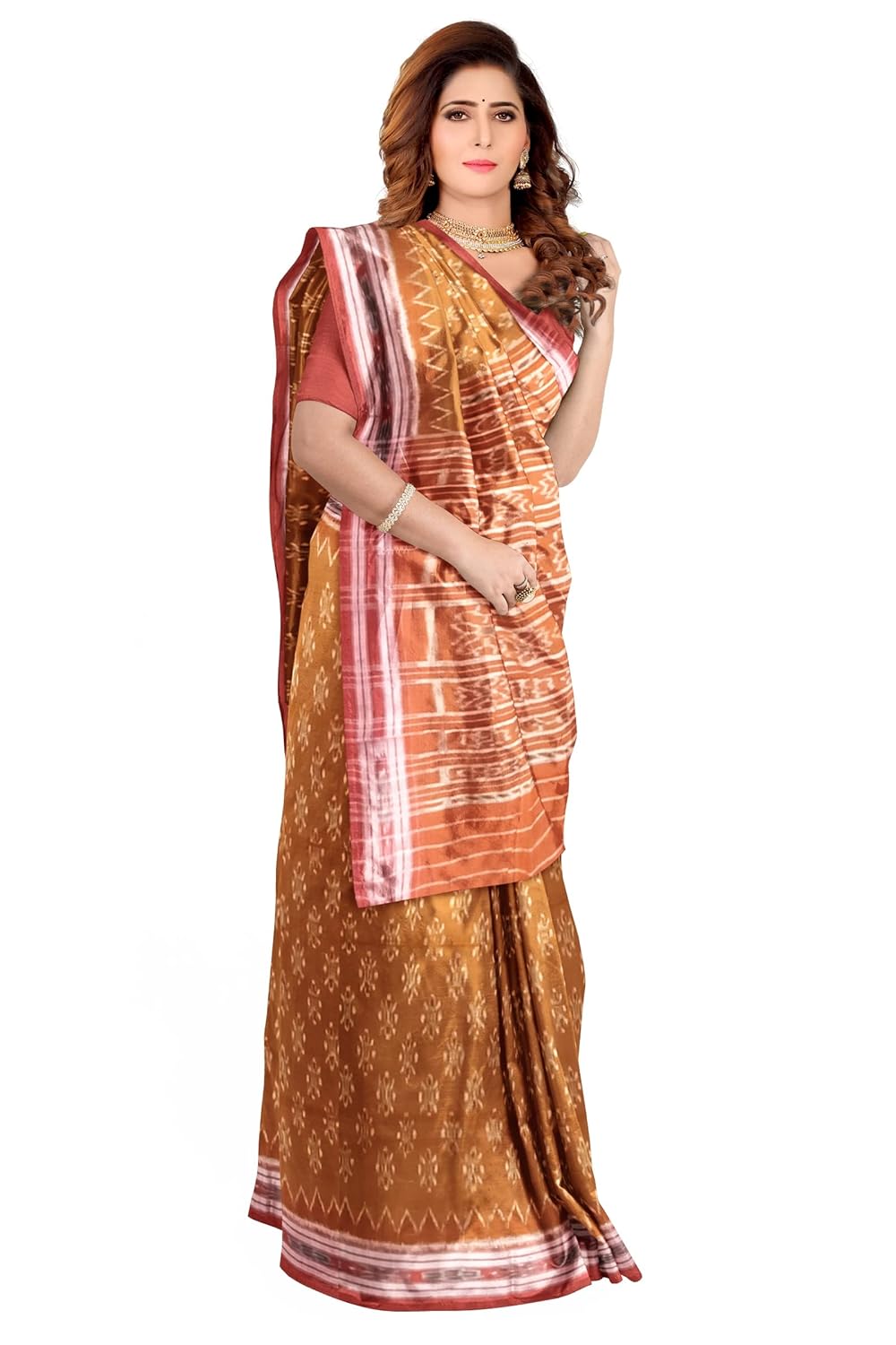 Buy FLOWRINA Odisha Sambalpuri Handloom Ikat Women's Cotton Saree ...