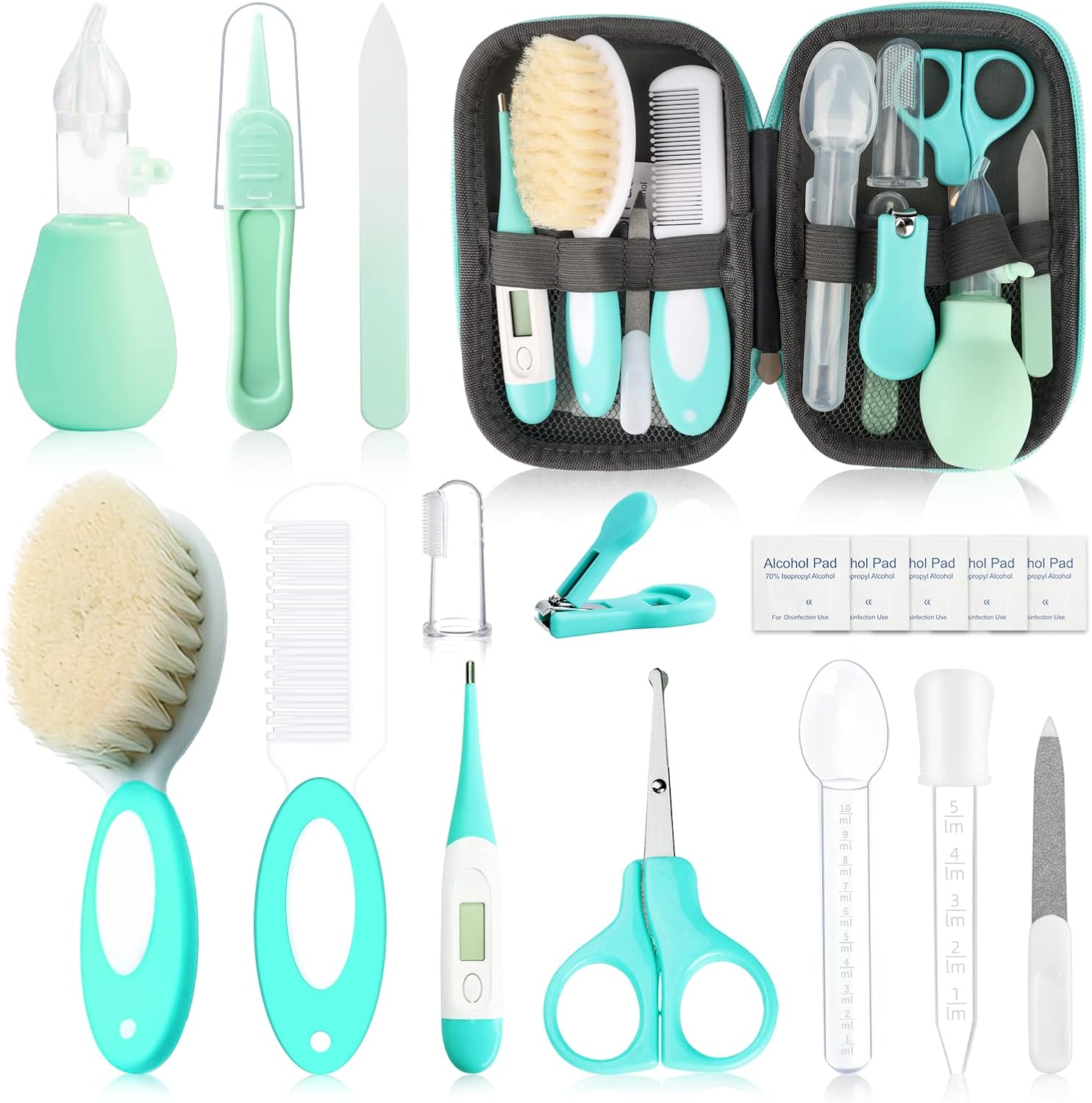 Baby Healthcare and Grooming Kit with Nail Clippers Scissors Nasal ...