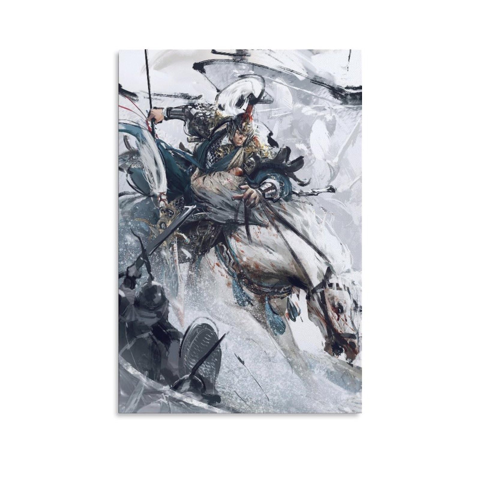 Arte De Guerra De Fantasia Caballo Tinta Lavado Chino