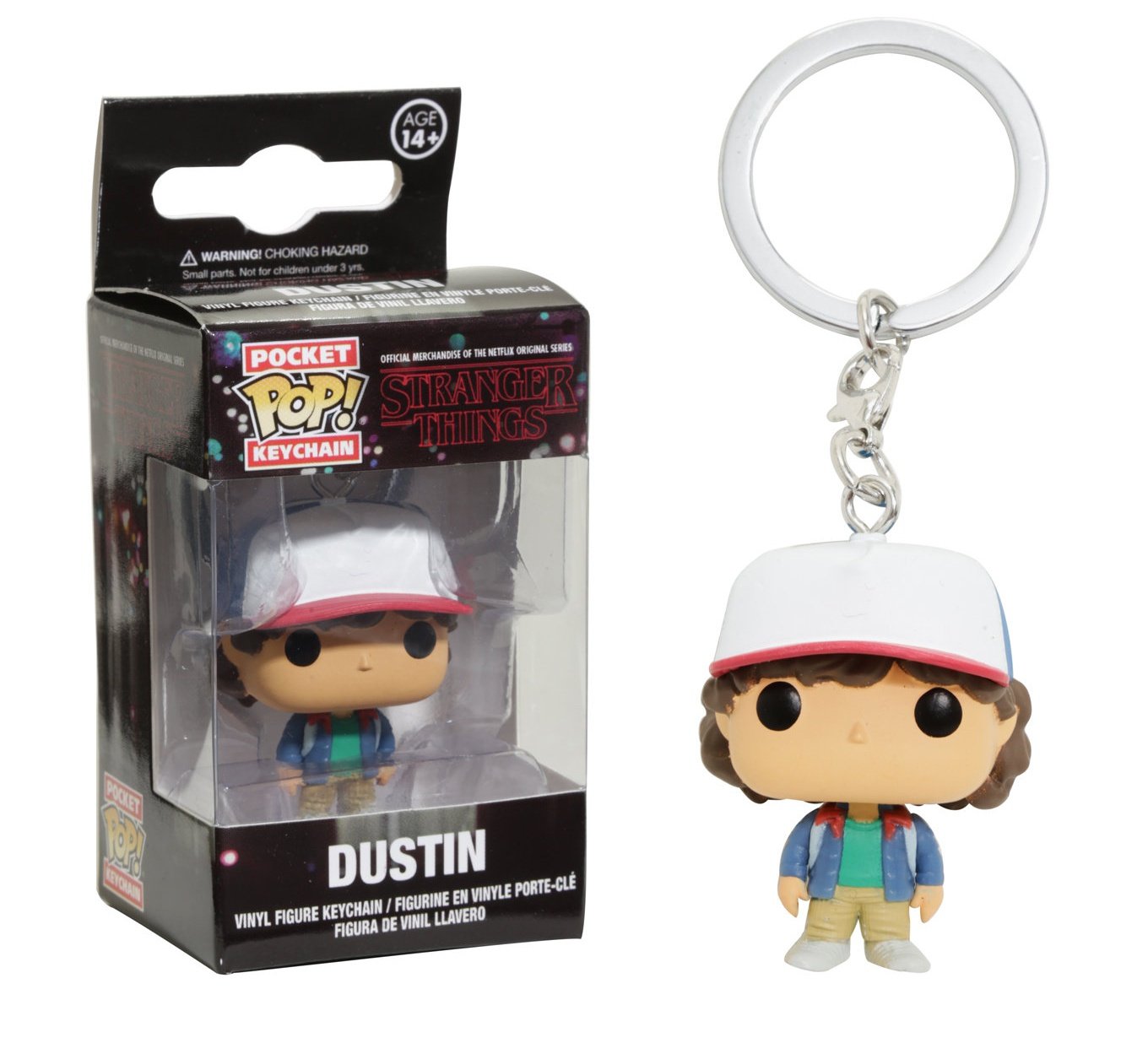 FUNKO POP! KEYCHAIN: Stranger Things - Dustin : Stranger Things: Amazon ...