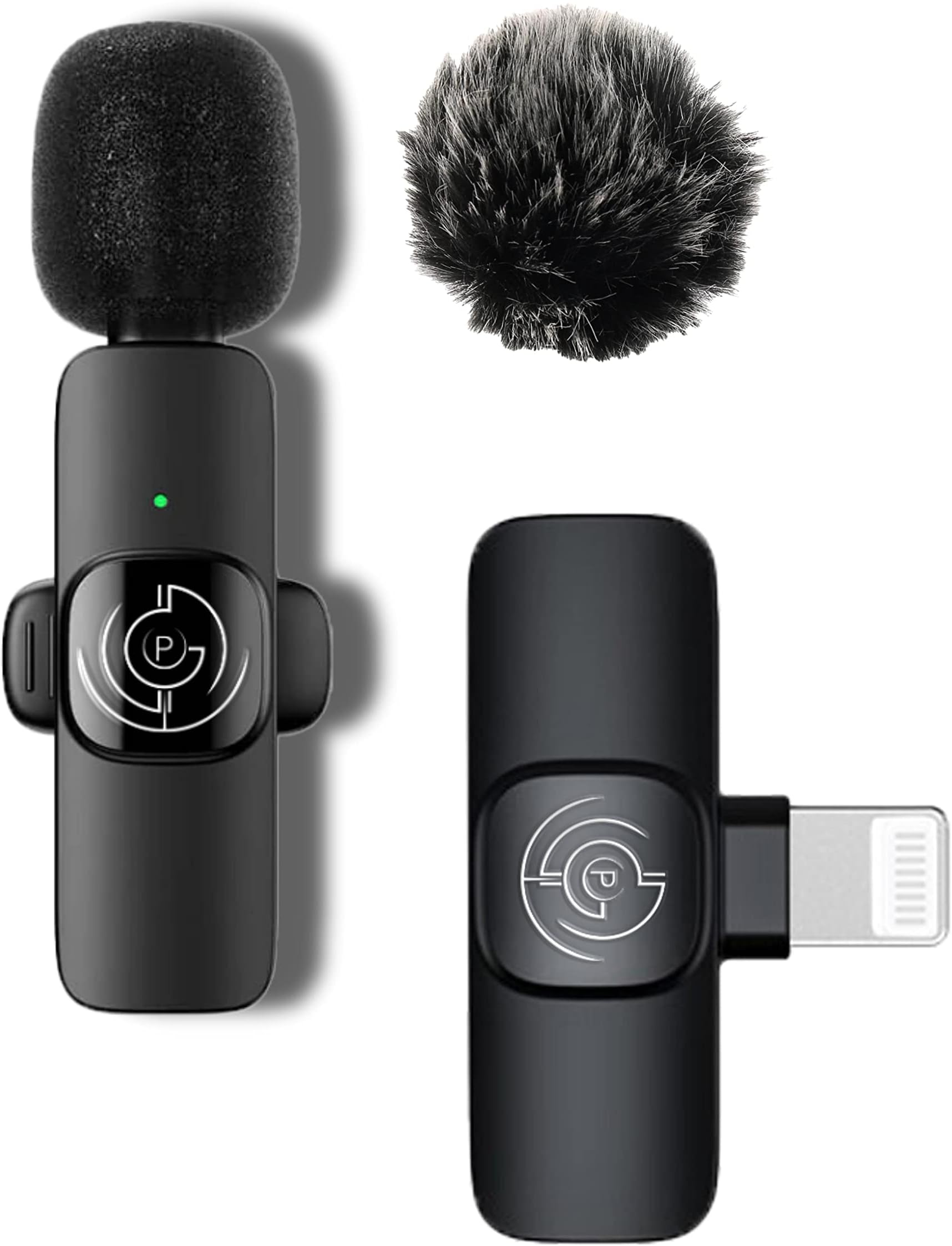 Amazon.com: Poegun Wireless Lavalier Microphone for iPhone & iPad ...