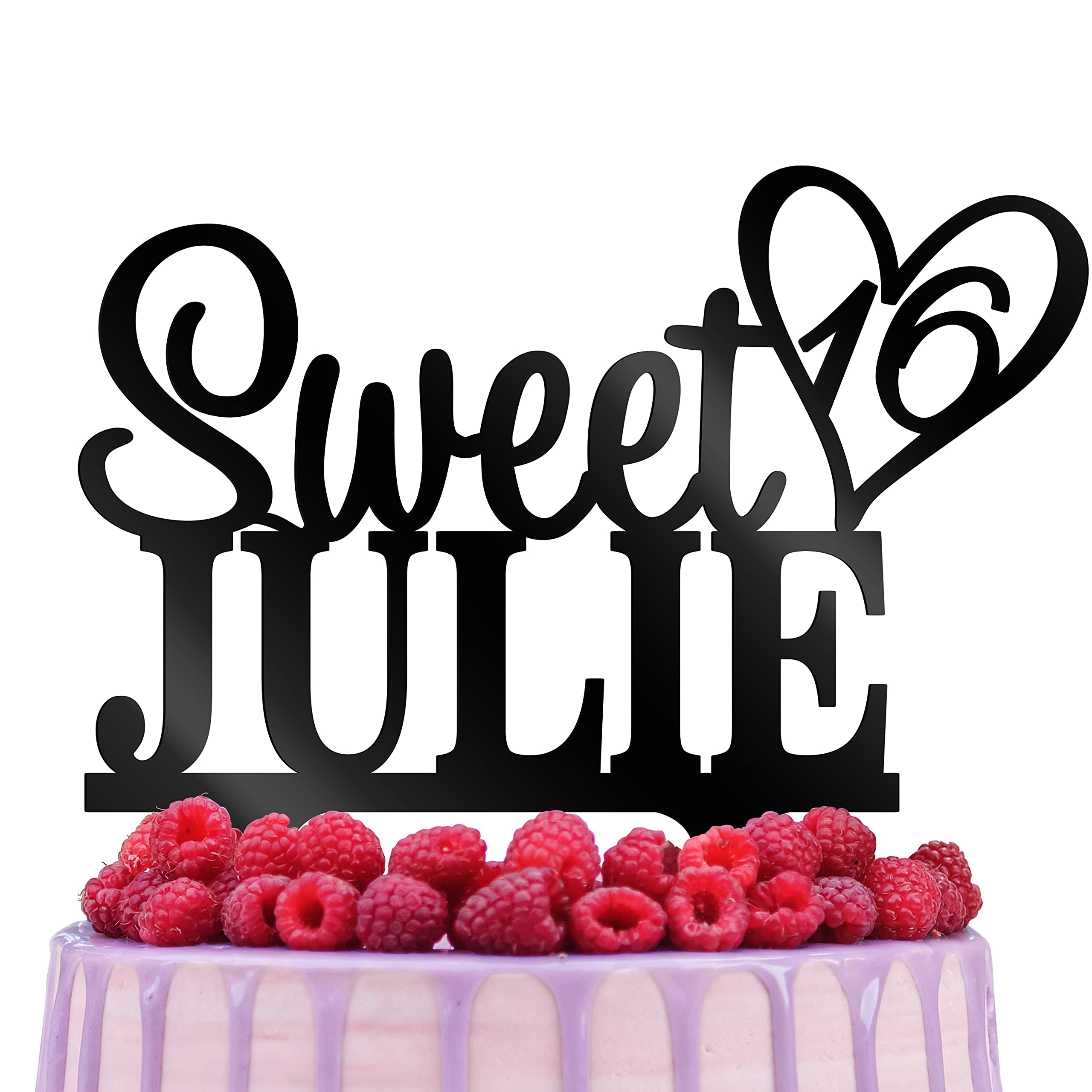 Snapklik.com : Personalized Sweet Sixteen Cake Topper 16th Birthday ...