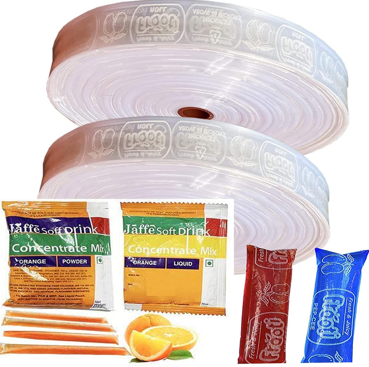 Buy ZEGEL Roll/Ice Candy Pouch/Liquid Candy,Virgin LDPE Material, 3000 ...