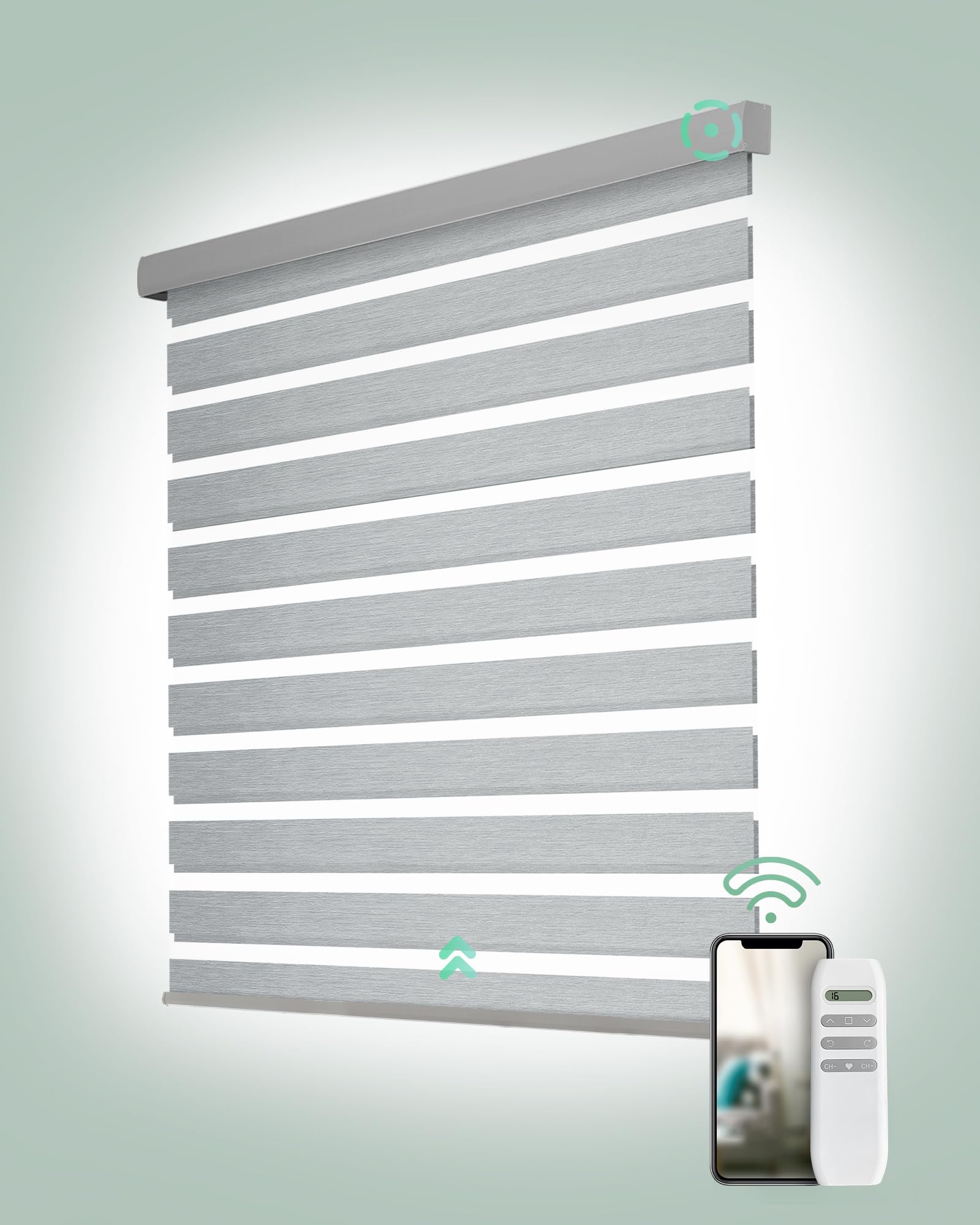 Amazon.com: Yoolax Motorized Zebra Blinds, Remote Zebra Shades for ...