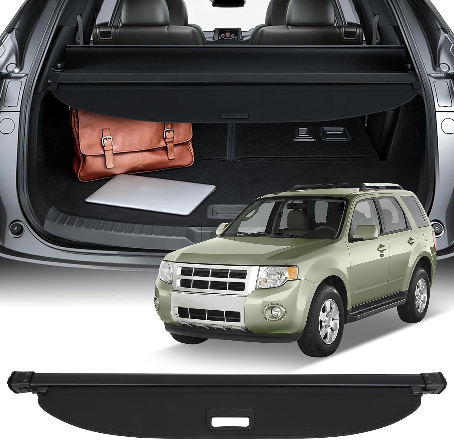 Amazon.com: SCITOO Retractable Rear Cargo Cover Shade 2015 Fit for Ford ...