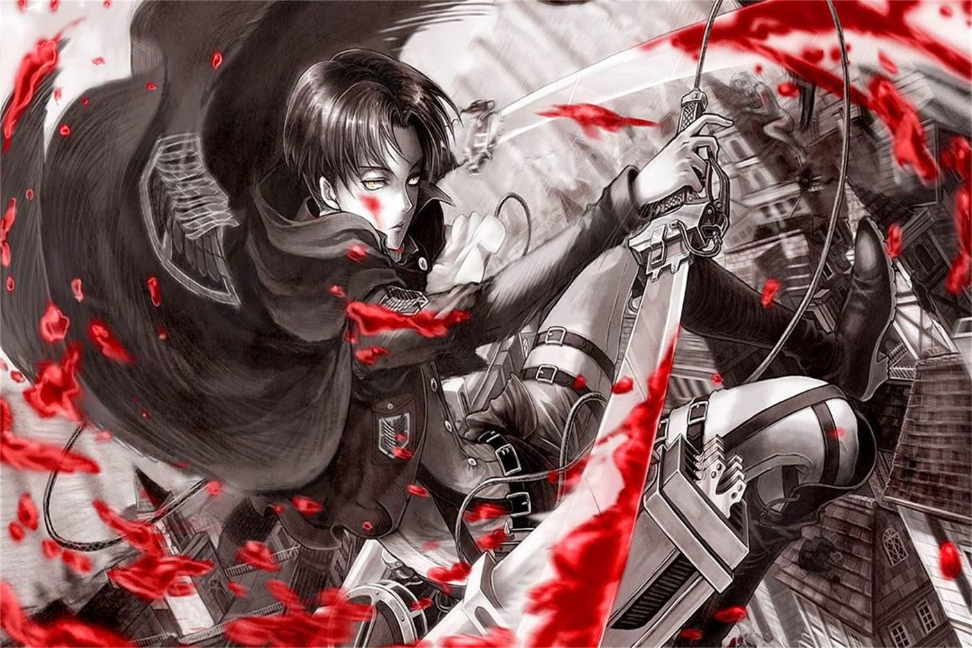 Amazon.com: Anime Levi·Ackerman Poster,Wall Art Home Wall Decorations ...