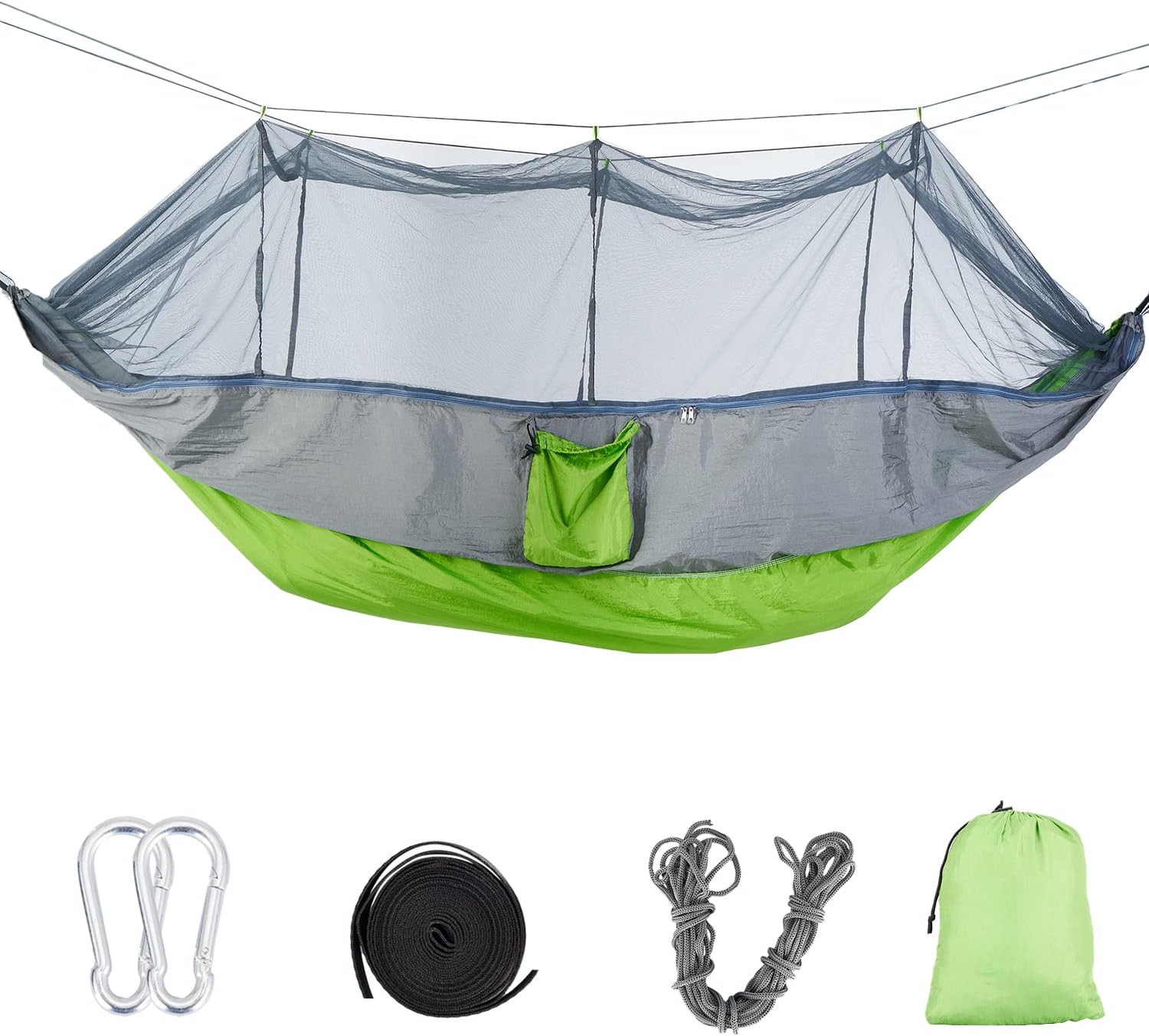 BOJIA Hamaca de Camping, Hamaca Repelente de Mosquitos, Hamaca portátil ...