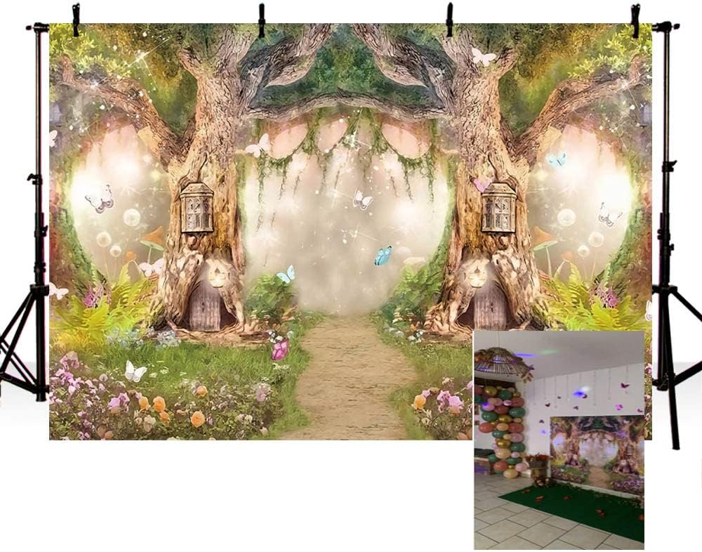 Haosphoto Vinyl 7X5FT Tropical Jungle Forest Backdrop Fairytale Woods ...