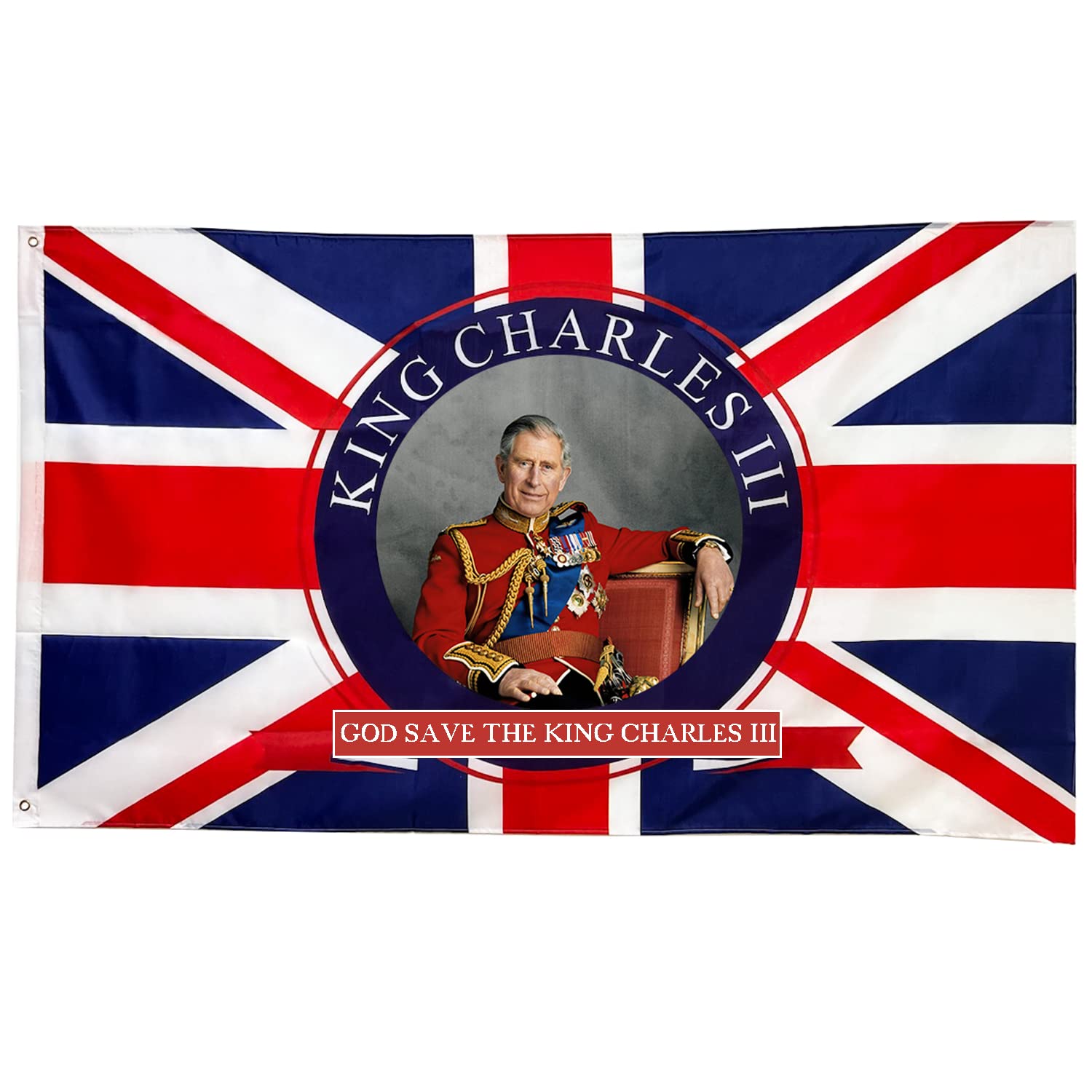 GORVELL Coronation Flags King Charles III, GB Union Jack Souvenir Flag ...