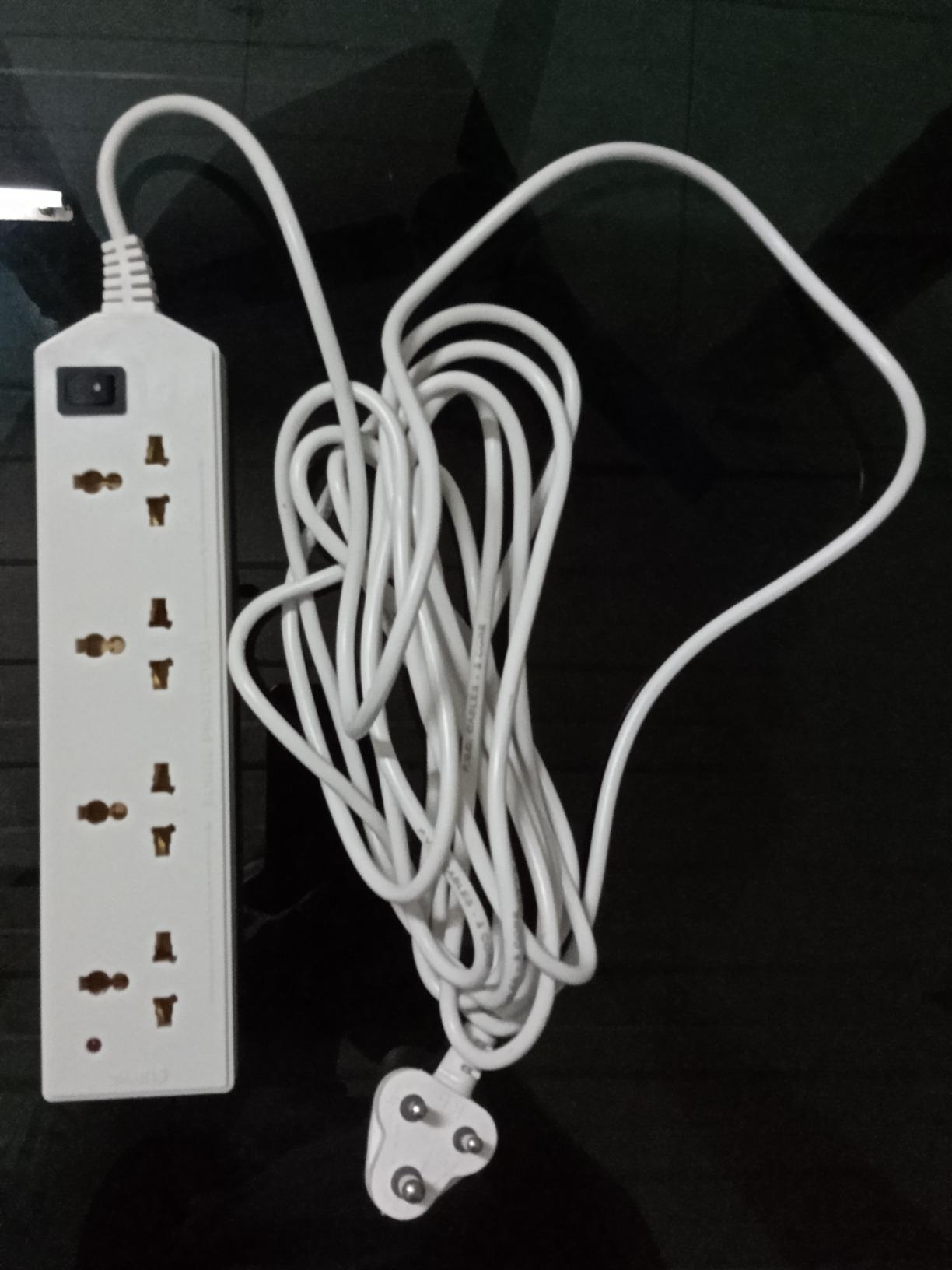 Surya Extension Board 240V 4 Way Extension Board (White, 5 m) : Amazon ...