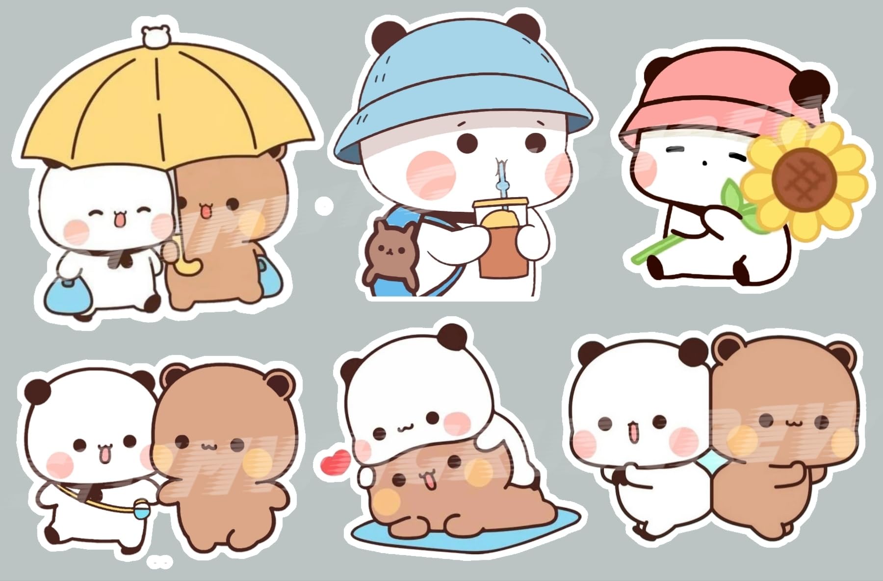 Chibi Panda Cute Panda Bear Cartoon Hand Drawn Style Vector Image