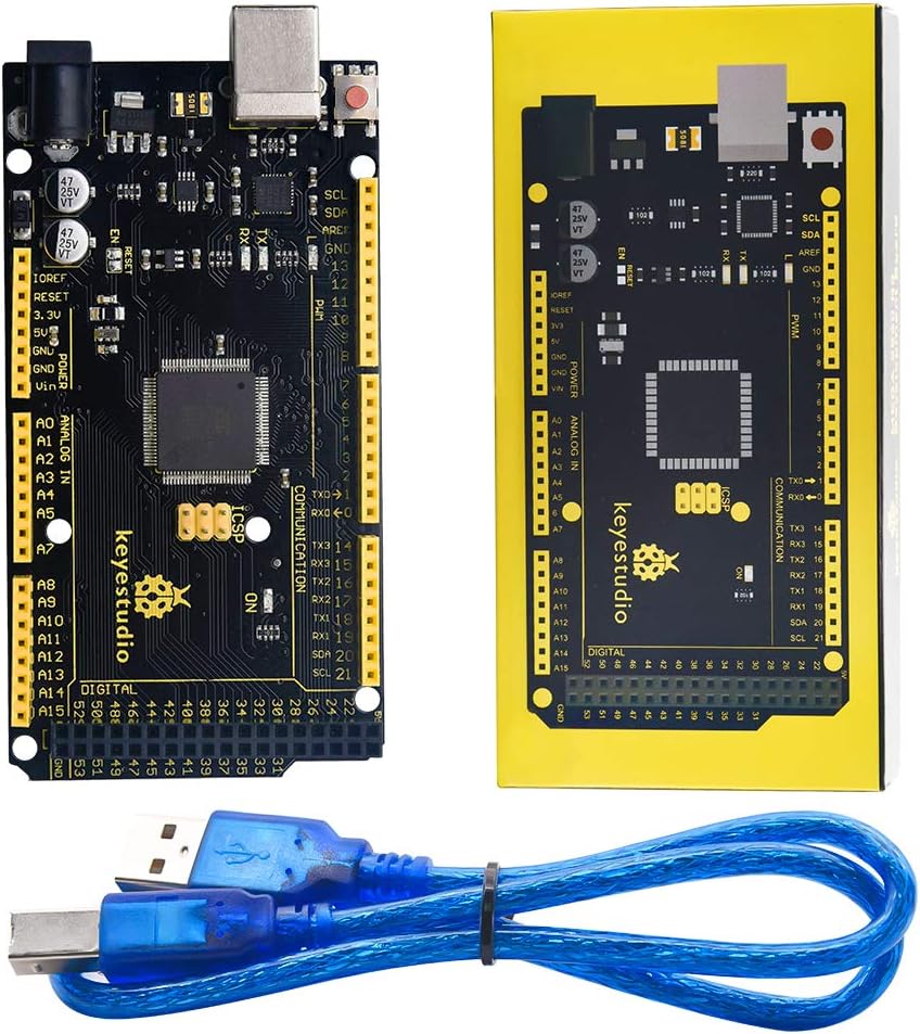 KEYESTUDIO MEGA R3 2560 Controller Board Compatible with Arduino IDE ...