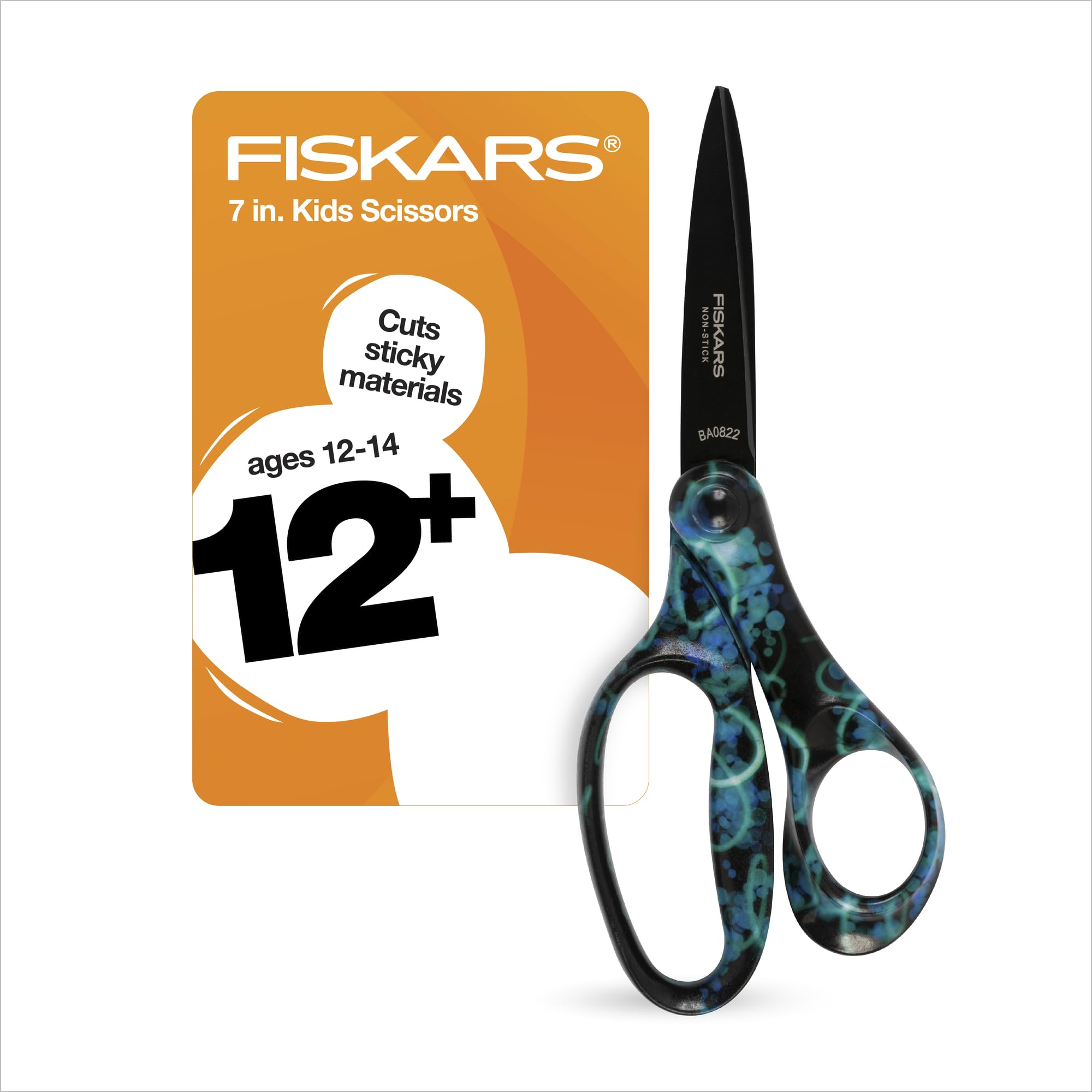 Amazon.com: Fiskars® Student Designer Non-stick Scissors, Neon Swirls ...