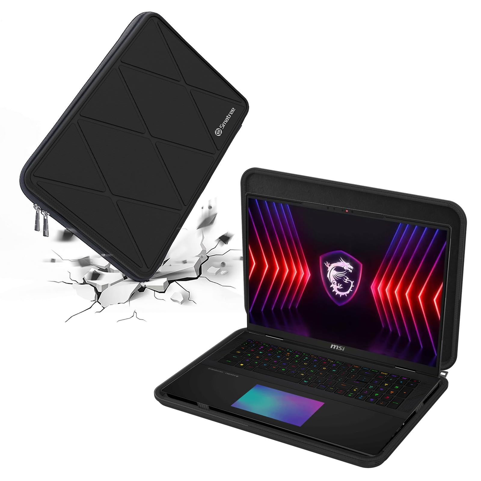 Amazon.com: Smatree Hard EVA Protective Sleeve Case Compatible for 18 inch MSI Gaming Laptops ...