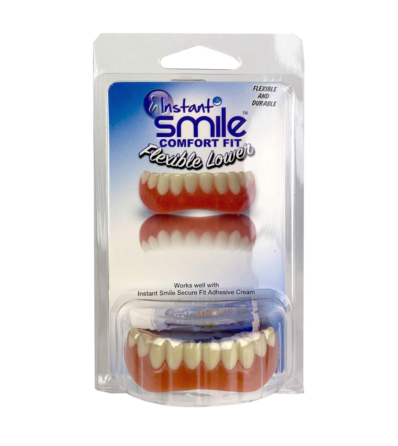 Amazon.com: Instant Smile Comfort Fit Flexible Lower Teeth : Health ...