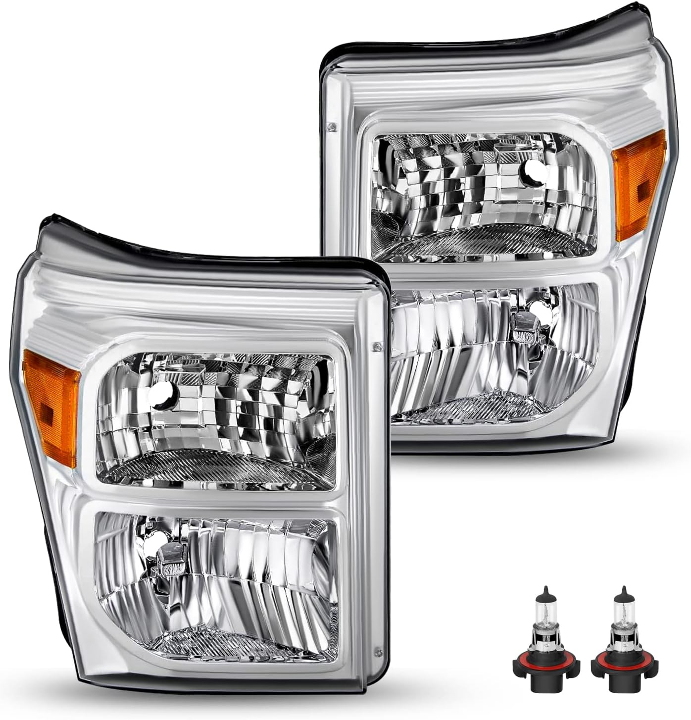 Amazon.com: SOCKIR Headlight Assembly Set Compatible with 2011-2016 ...