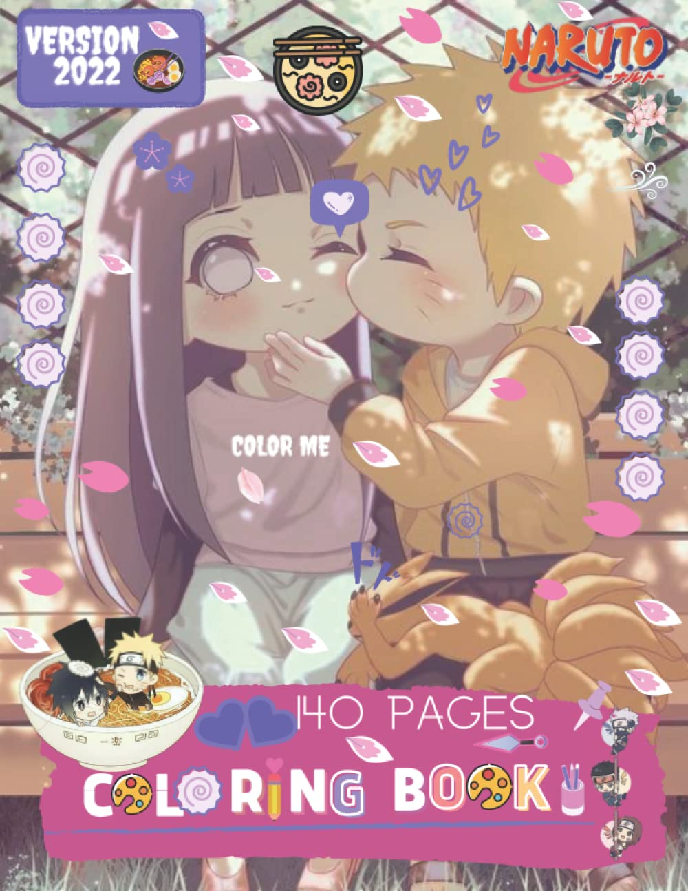 Naruto Coloring Book 110 Coloring Pages Filled With Naruto Anime ...