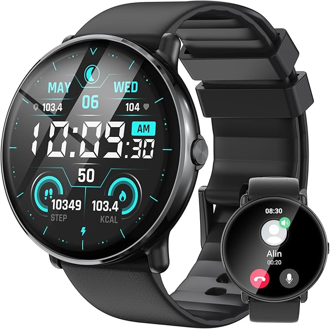 Smart Watches for Men - 1.43" AMOLED Display Smartwatch with Call ...