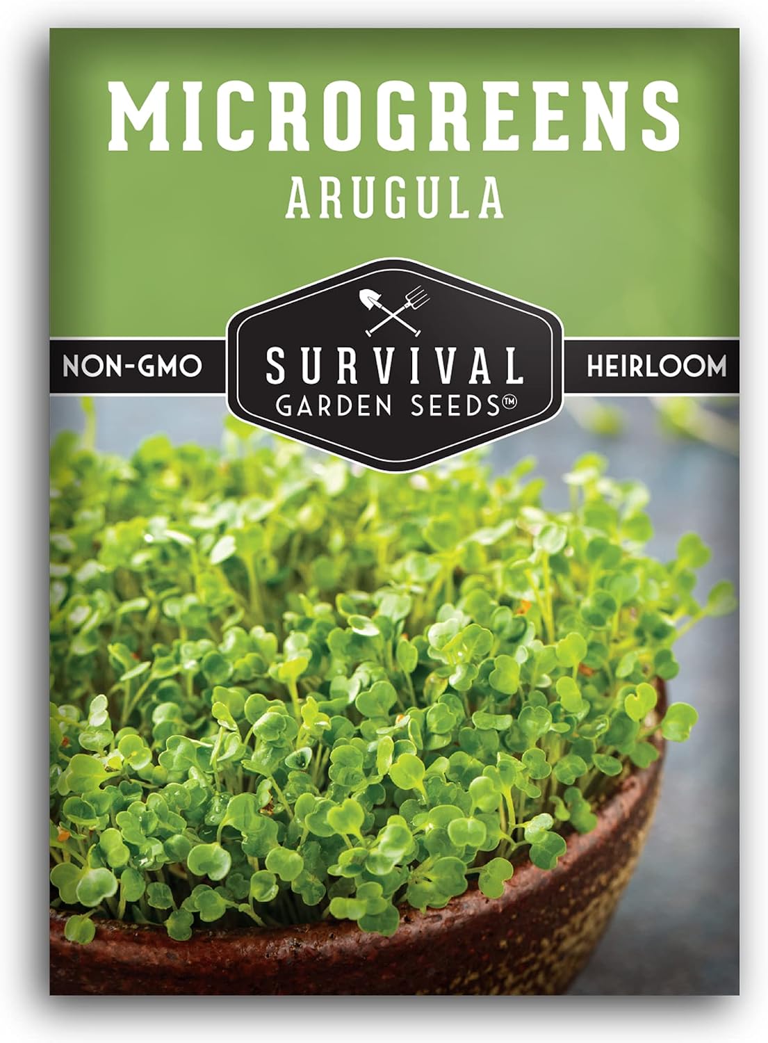 Amazon.com : Arugula Microgreens Seeds for Sprouting - Non GMO Heirloom ...
