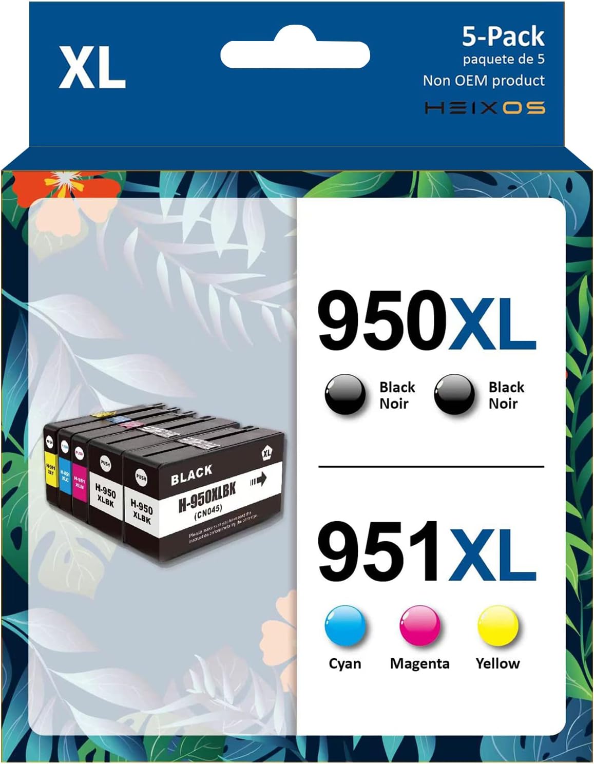 Amazon.com: 950XL 951XL Combo Pack High Yield Replacment for HP 950 951 ...