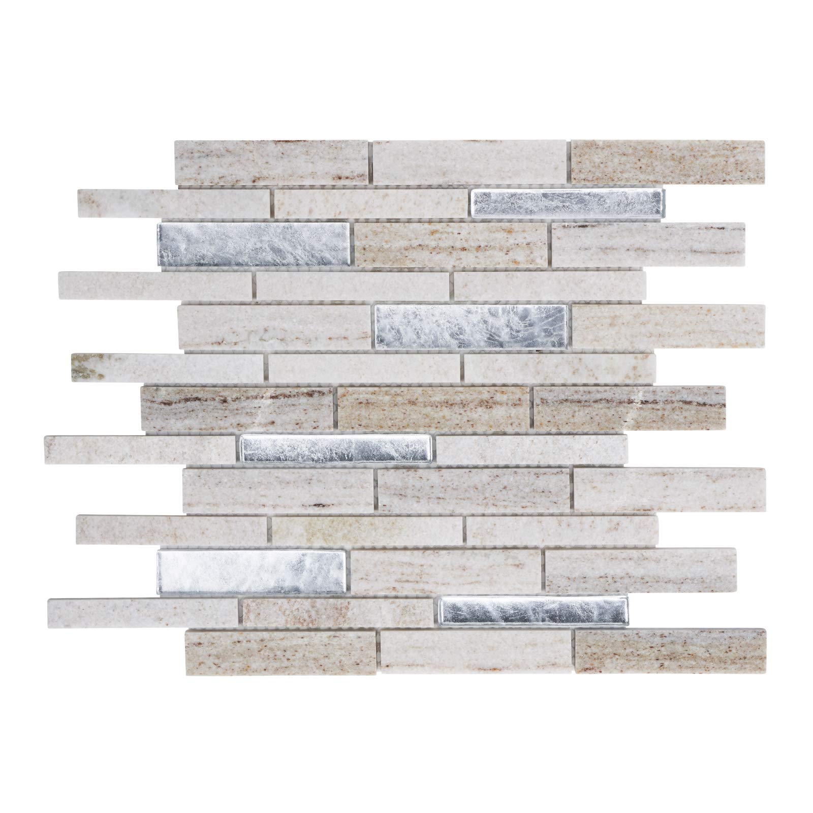 Cream Glass Backsplash