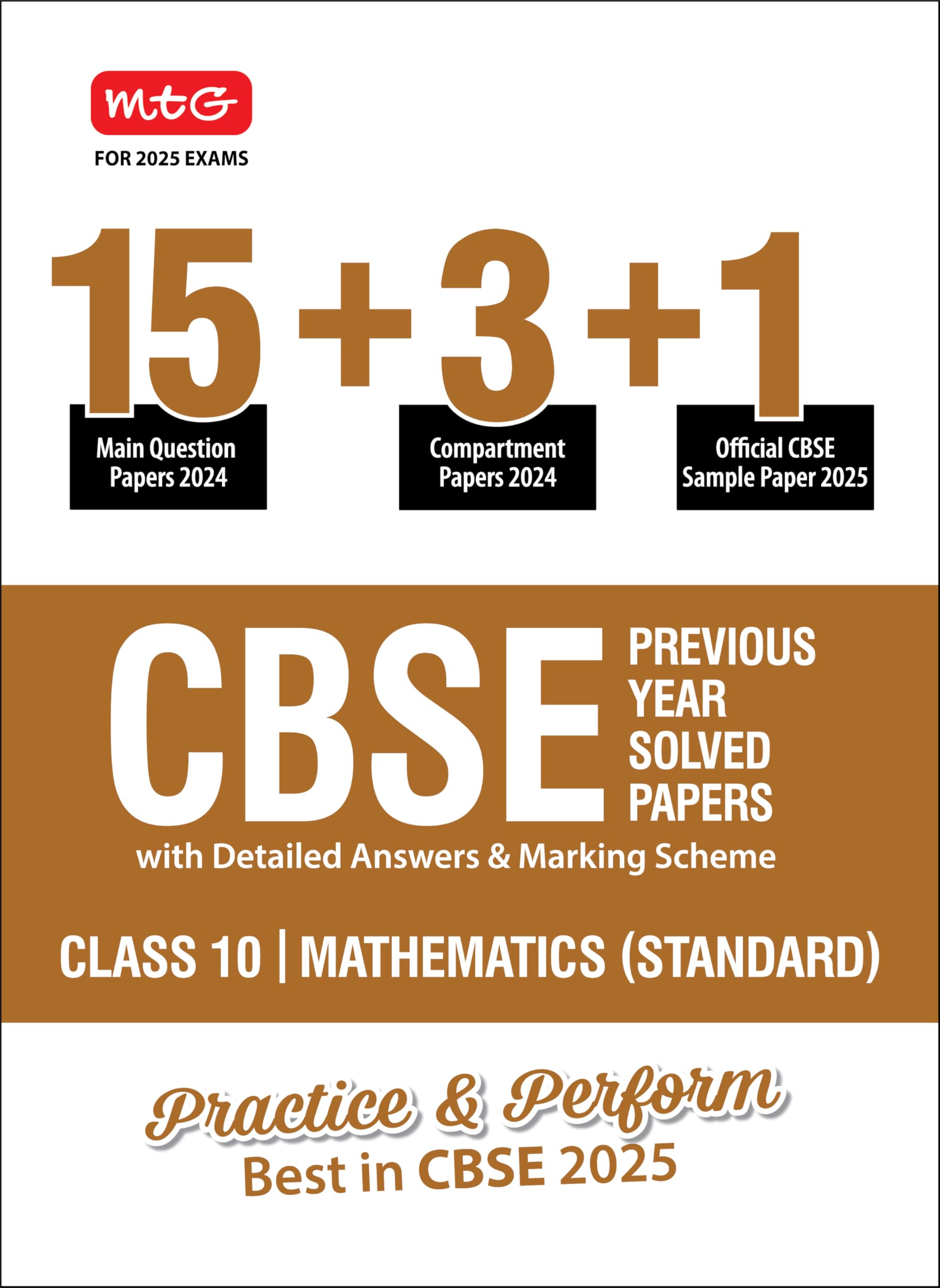 MTG CBSE 18 Previous Year Solved Question Papers Class 10 Mathematics ...