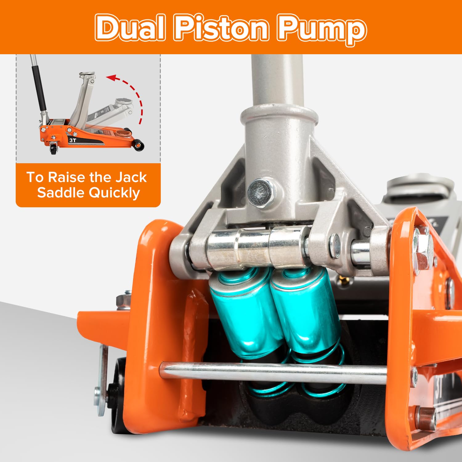 Snapklik.com : Donext 3 Ton Low Profile Racing Floor Jack - Heavy-Duty ...