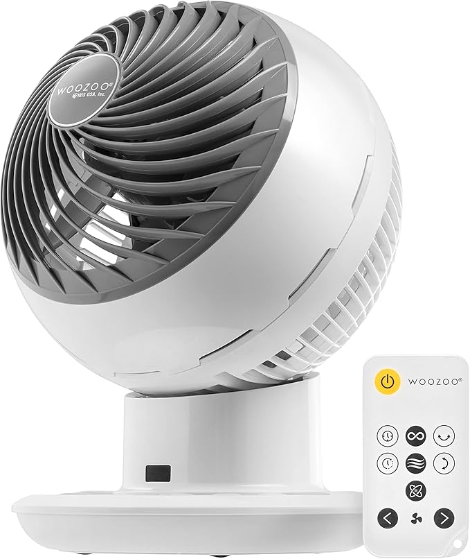 Amazon.com: IRIS USA WOOZOO Desk Fan with Remote, Oscillating Table Air ...