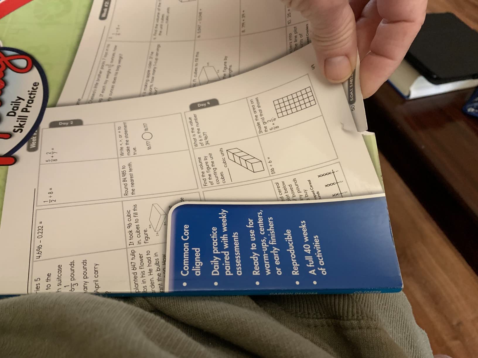 Amazon.com: Carson Dellosa | Common Core Math 4 Today Workbook | 5th ...