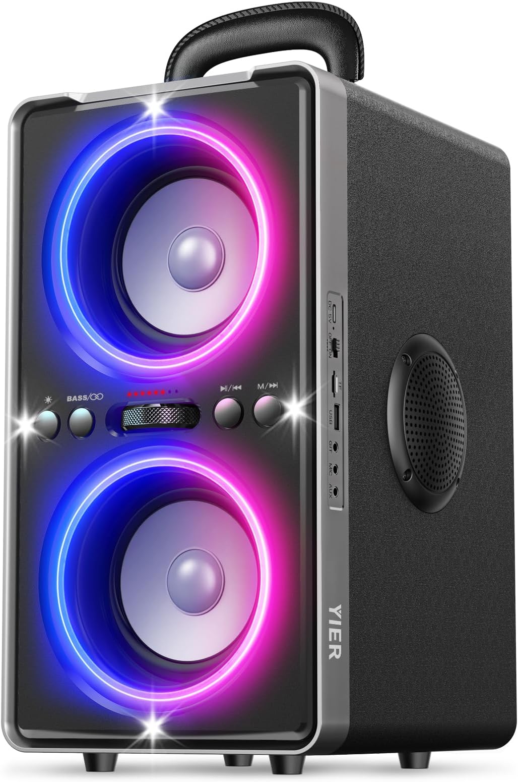Amazon.com: TPyesss Bluetooth Speakers, 80W(Peak) Wireless TWS Portable ...