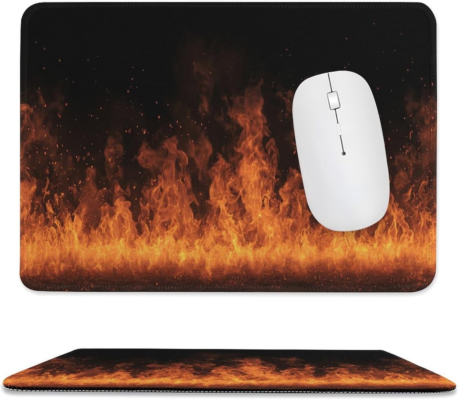 Jubonexis Blazing Fire Mouse Pad, Small Office Computer Mouse Pads for ...