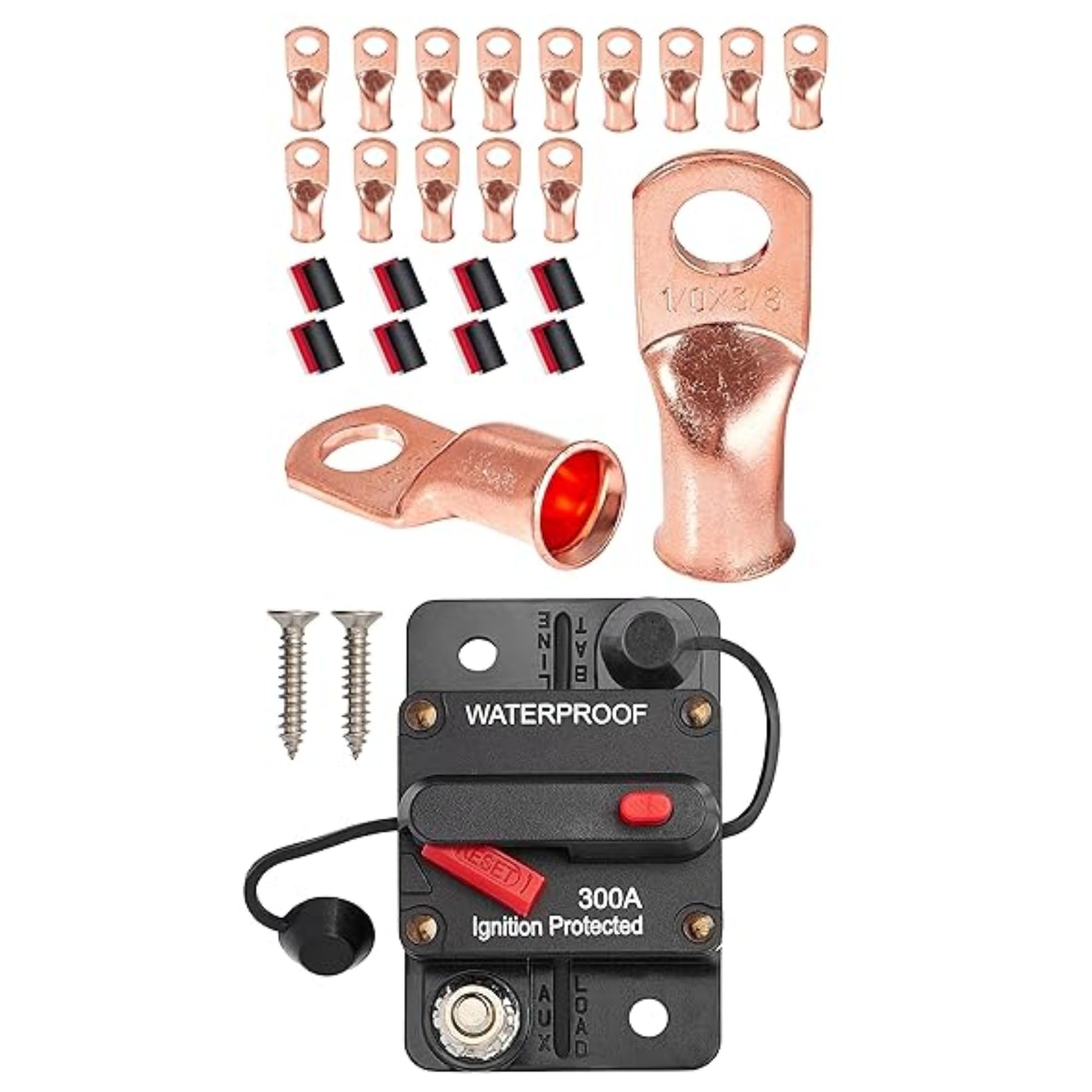 Amazon.com: RED WOLF 300A Circuit Breaker Manual Reset Switch 1 AWG - 3 ...