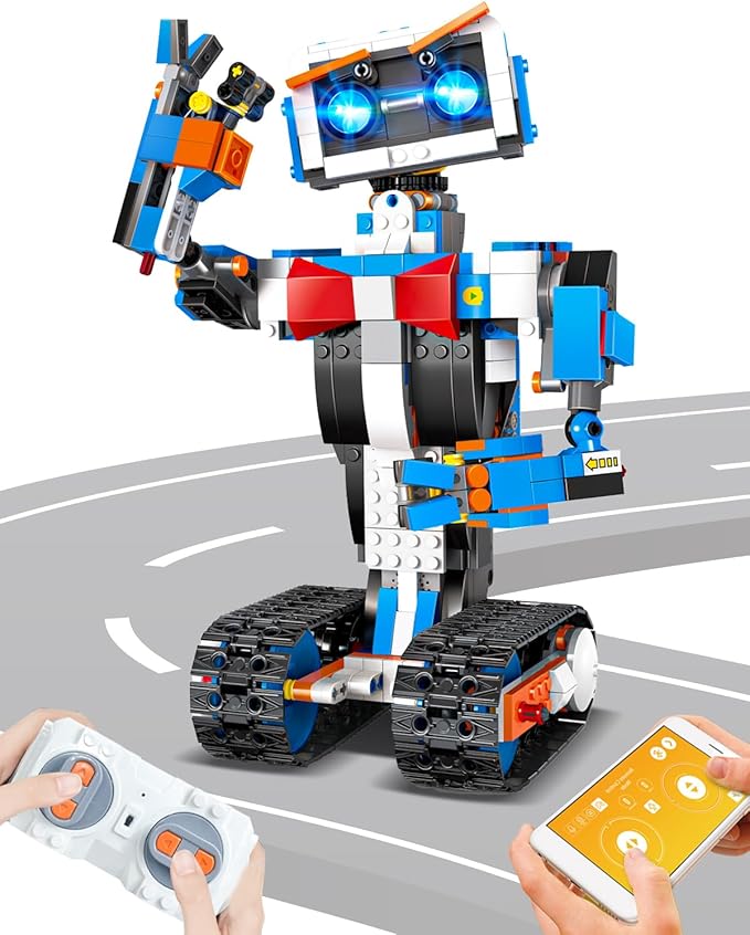 Amazon.com: HBUDS Robot Building Kits for Kids, Stem Toys for Boys Age ...